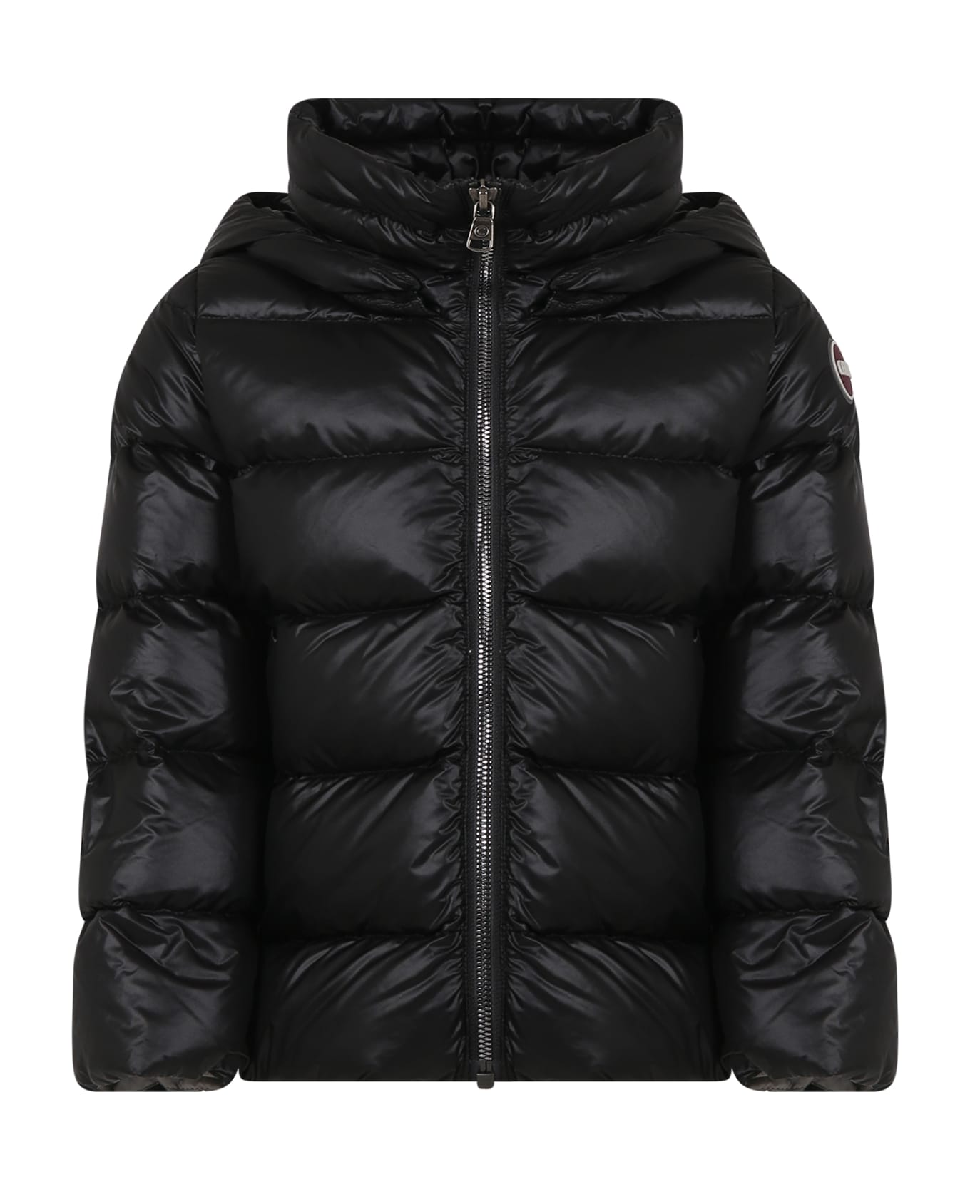 Colmar Black Down Jacket For Girl With Logo | italist, ALWAYS LIKE A SALE