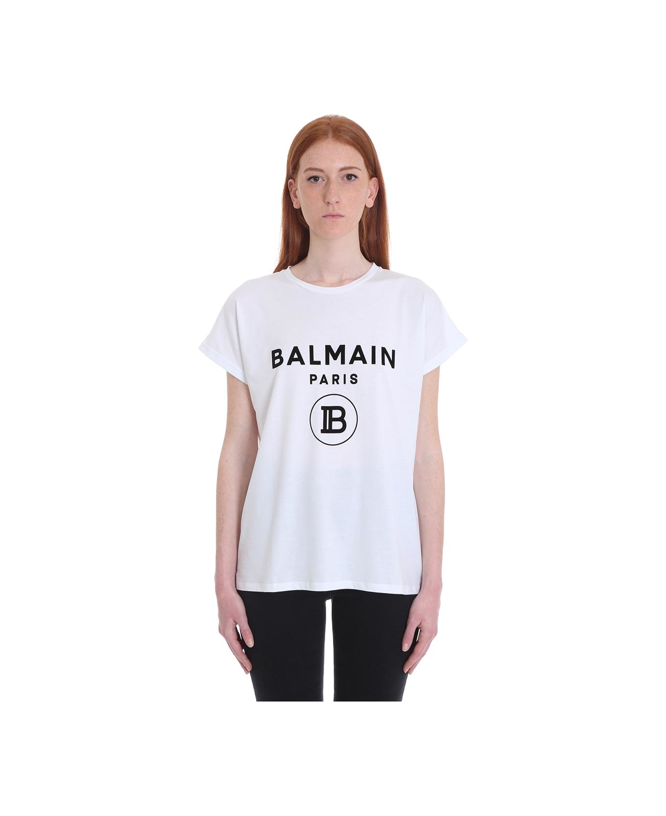 Balmain T-shirt In White Cotton | italist
