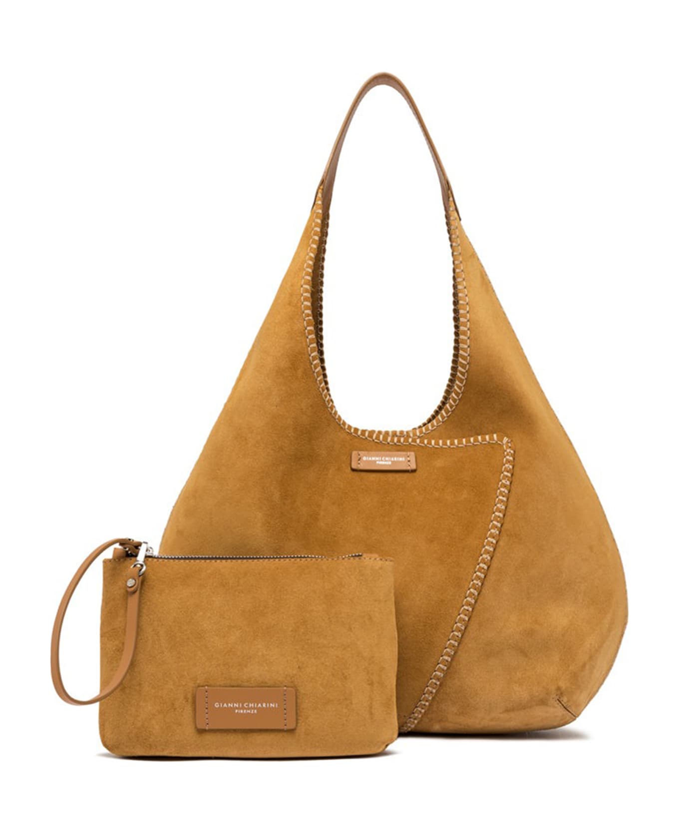 Gianni Chiarini Hobo Euforia Shoulder Bag In Suede | italist, ALWAYS ...