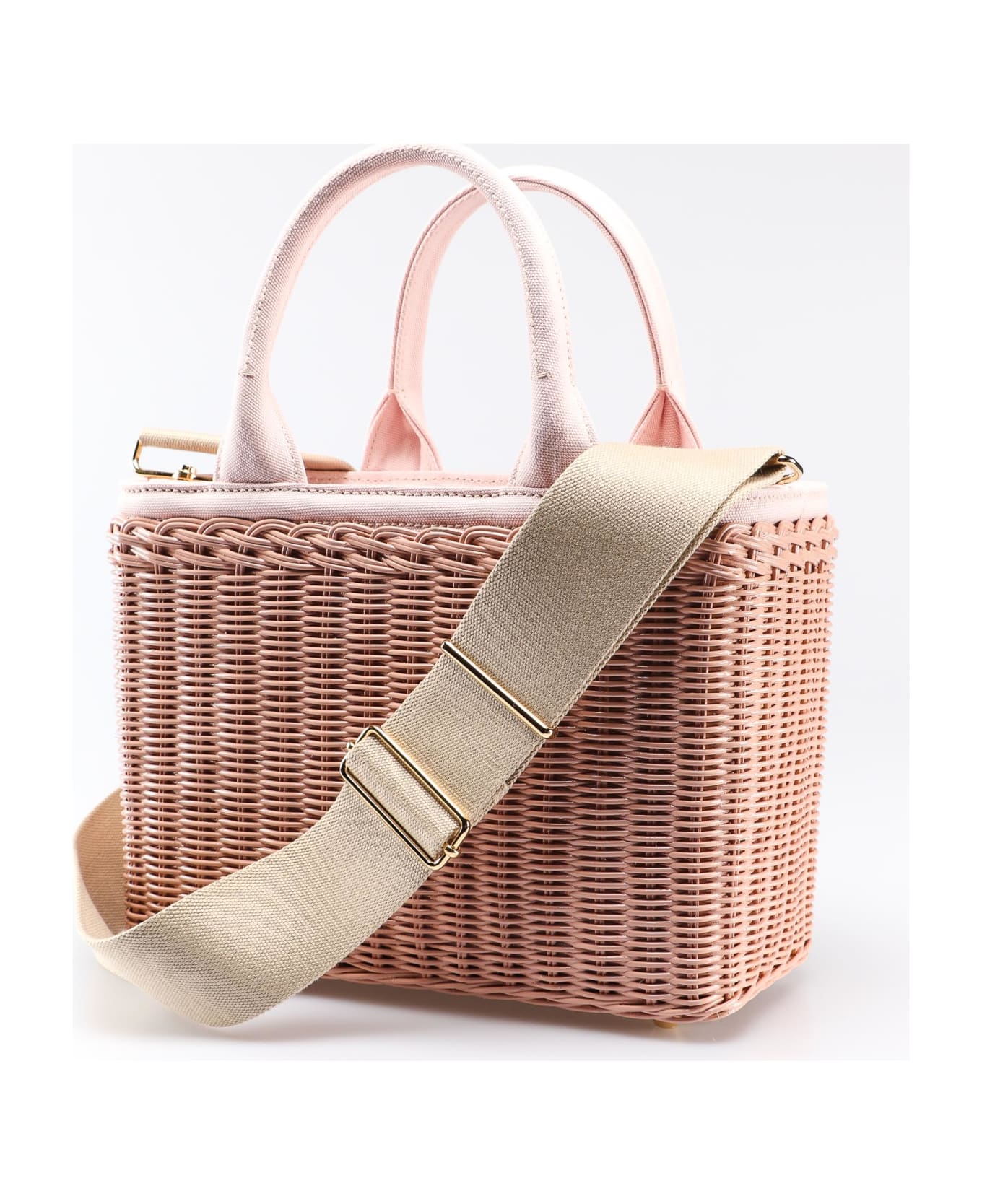 Prada Boxy Rattan Tote | italist