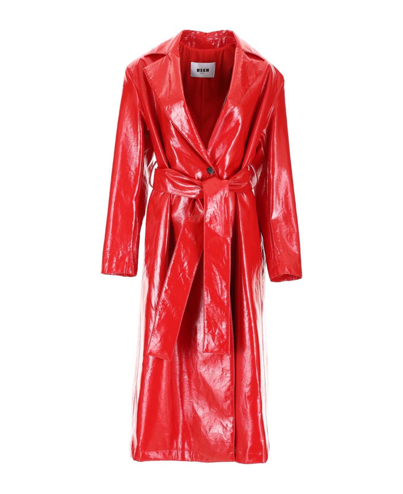 MSGM Vinyl Trench Coat | italist