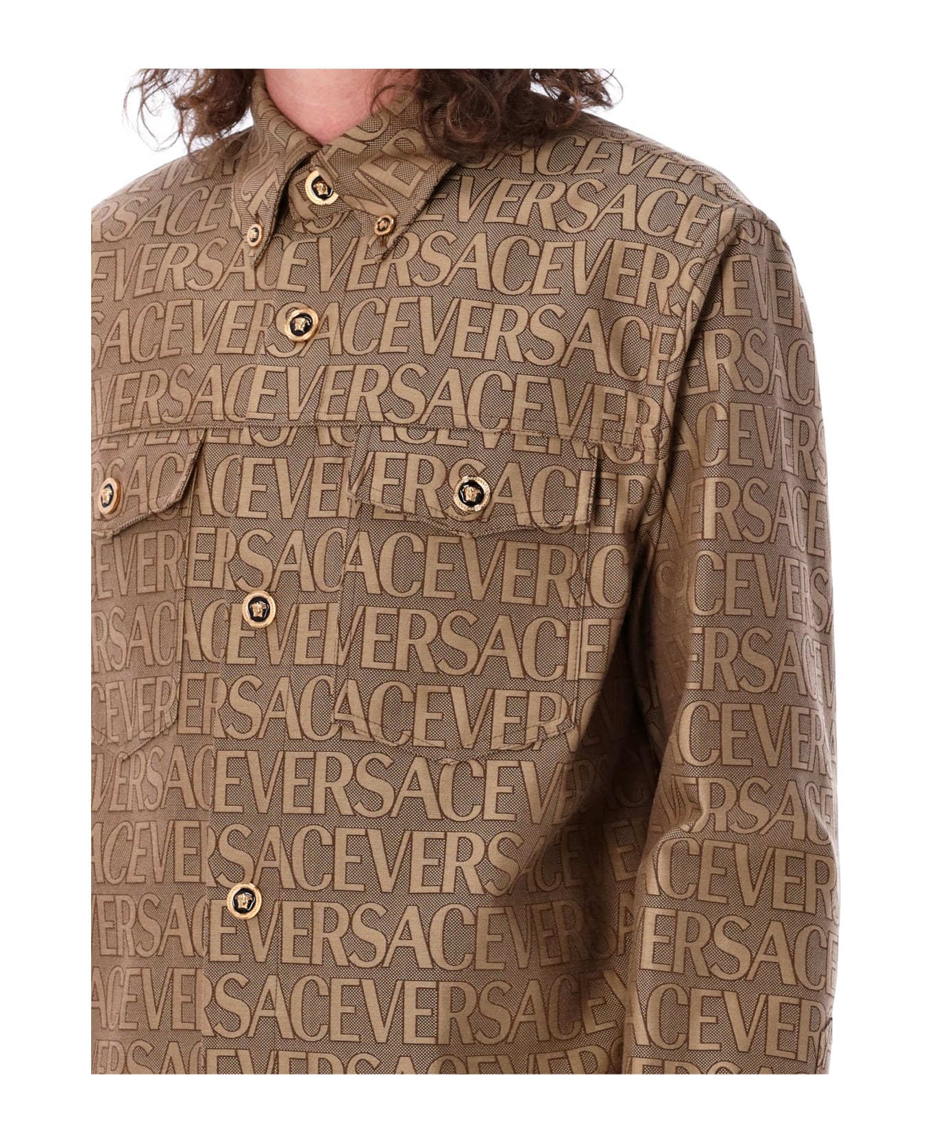 Versace Allover Overshirt | italist