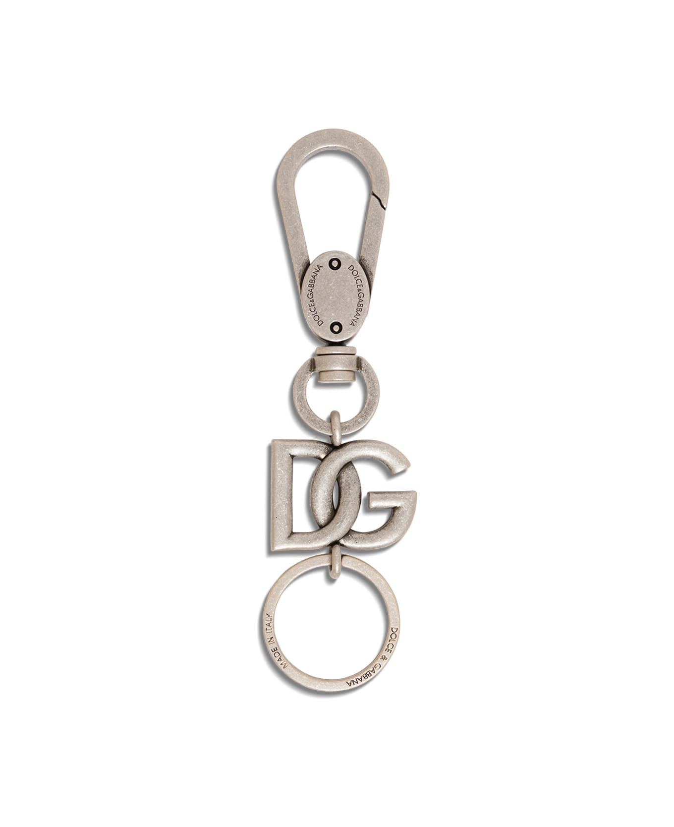 Dolce & Gabbana Brass Keychain With Logo | italist