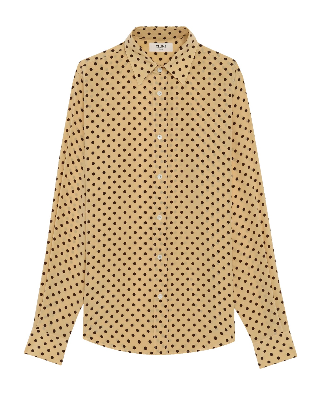 Celine Polka Dot Silk Shirt | italist