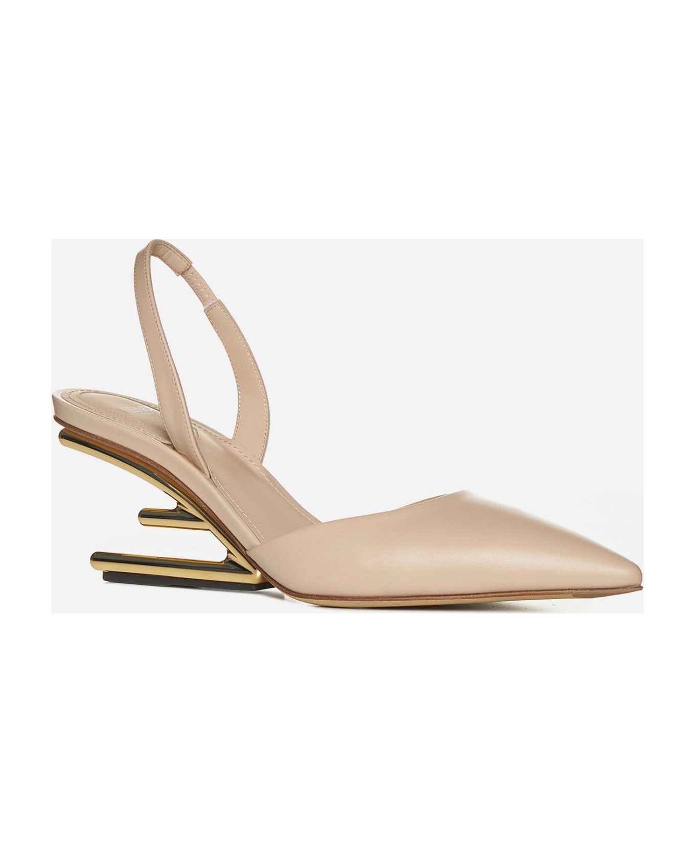 Fendi First Leather Slingback Pumps | italist