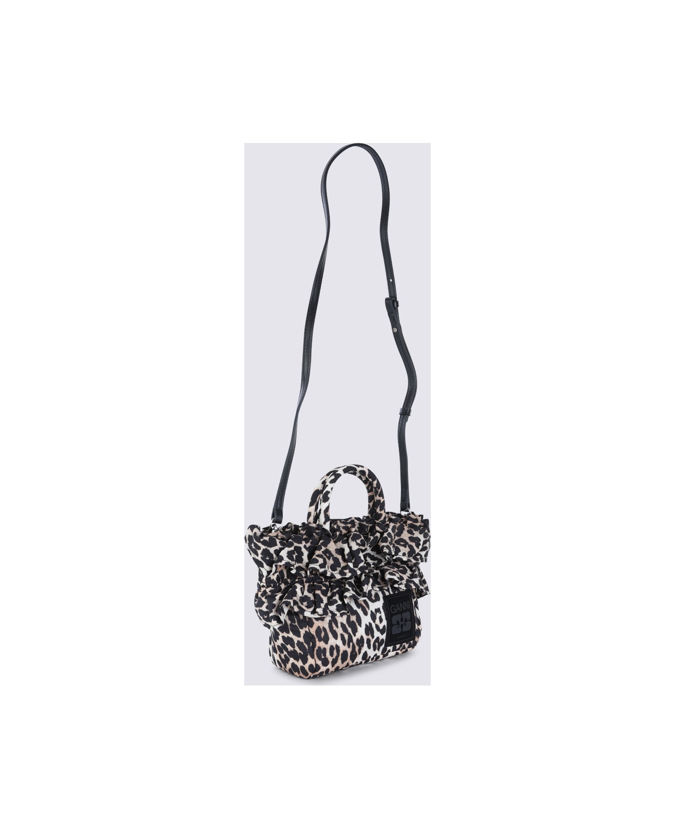 Ganni Leopard Satchel | italist