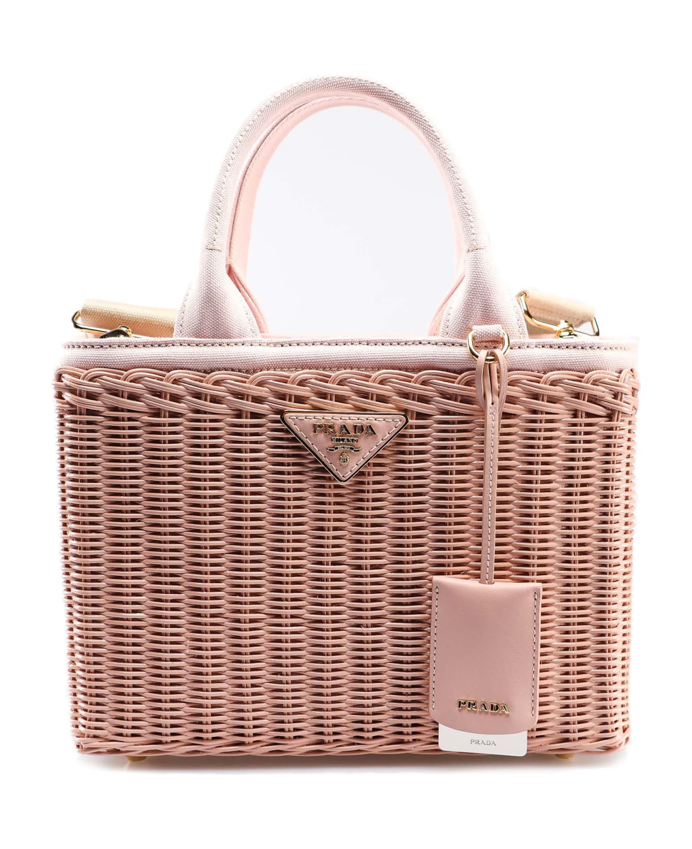 Prada Boxy Rattan Tote | italist