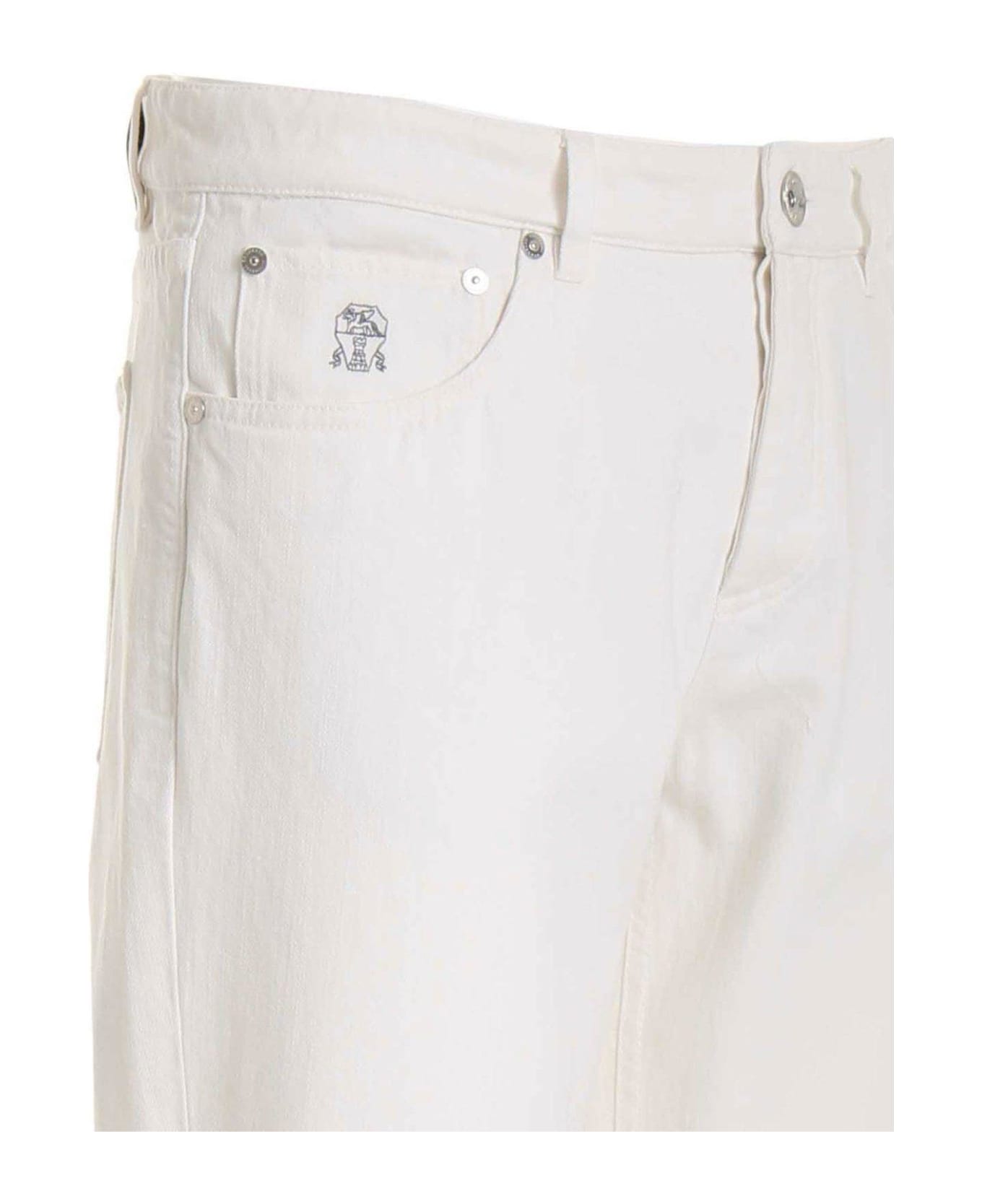 Brunello Cucinelli Logo Patch Straight-leg Jeans デニム 通販 | italist ...