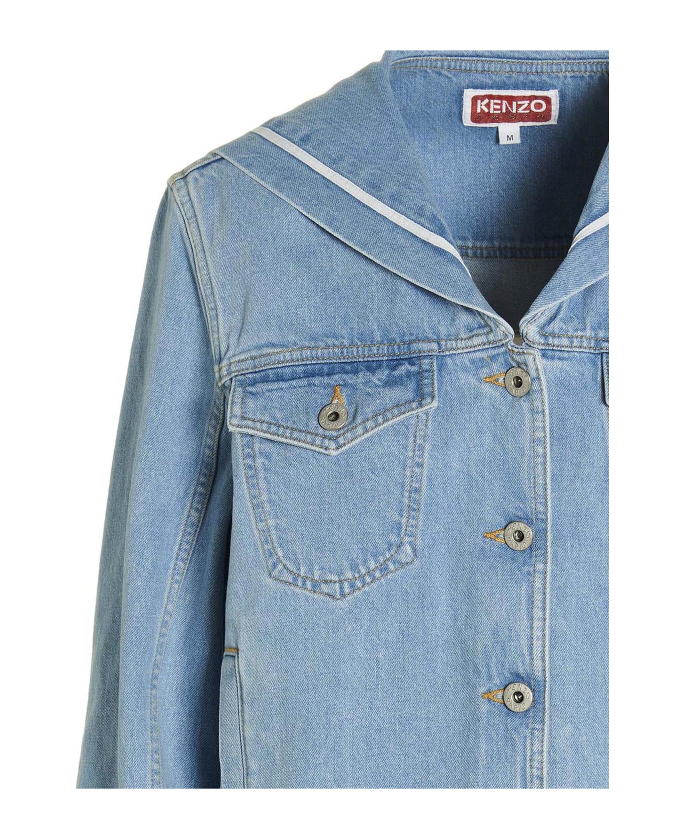 Kenzo 'bleach Denim Sailor' Jacket | italist