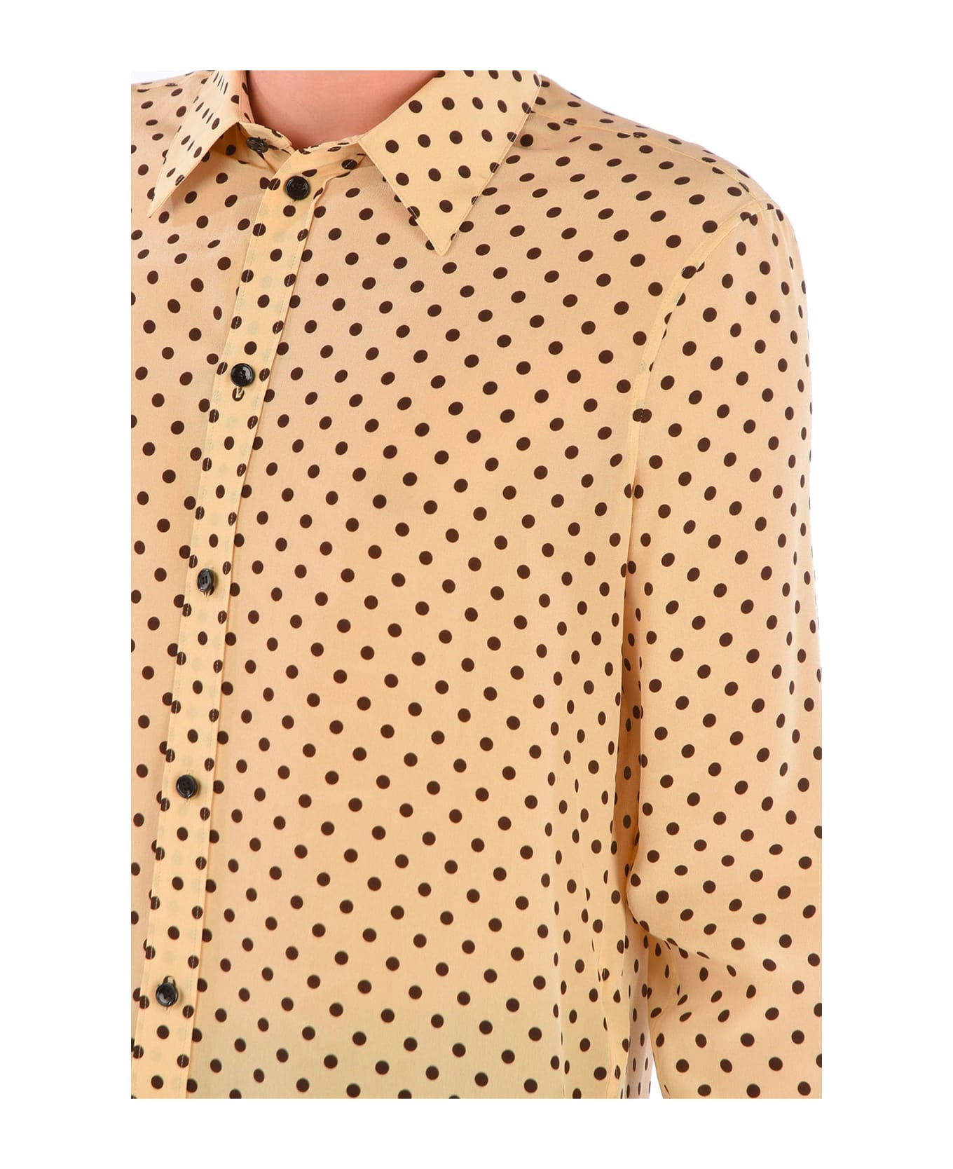 Celine Polka Dot Silk Shirt | italist
