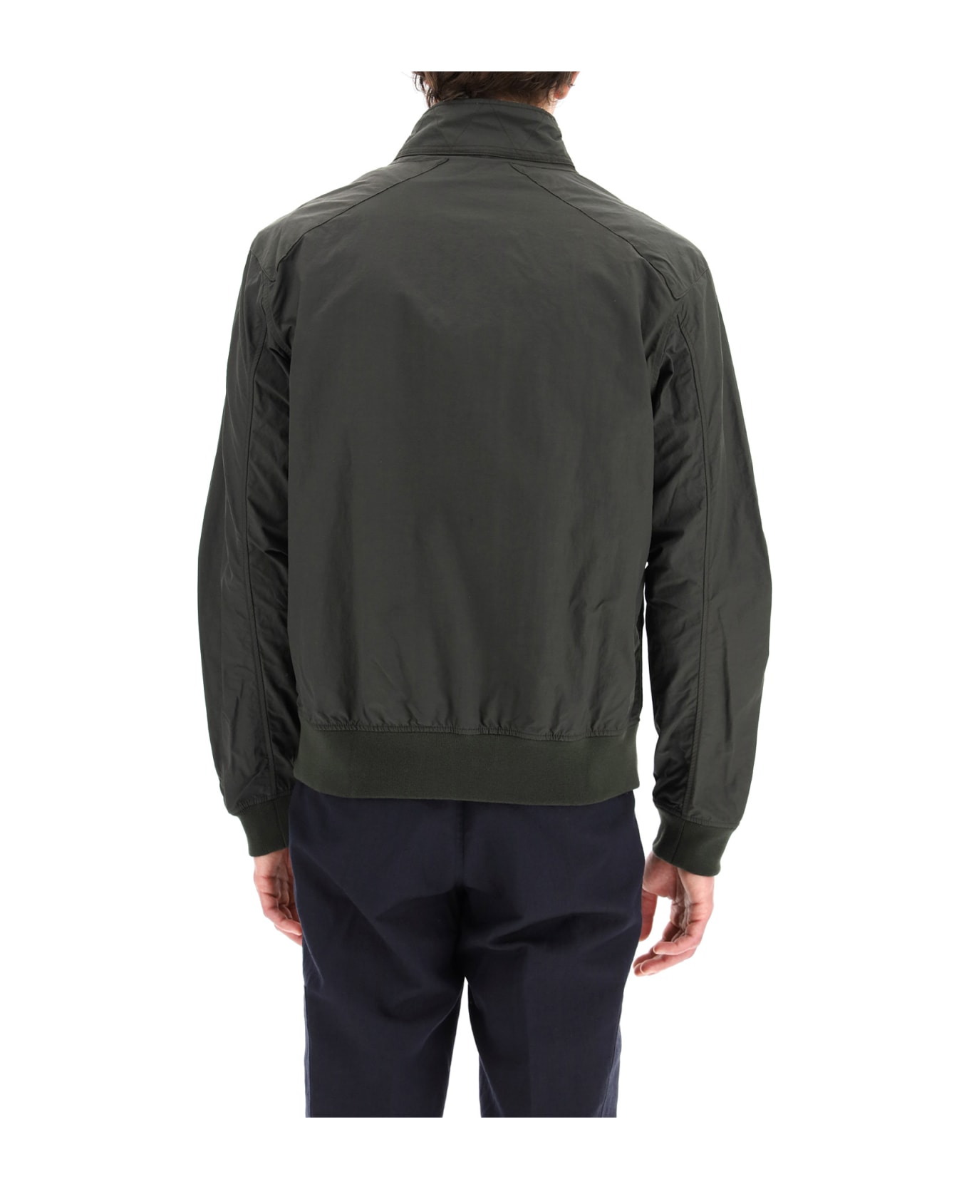 Barbour Harrington Bomber Jacket In Lightweight Waxed Cotton | italist