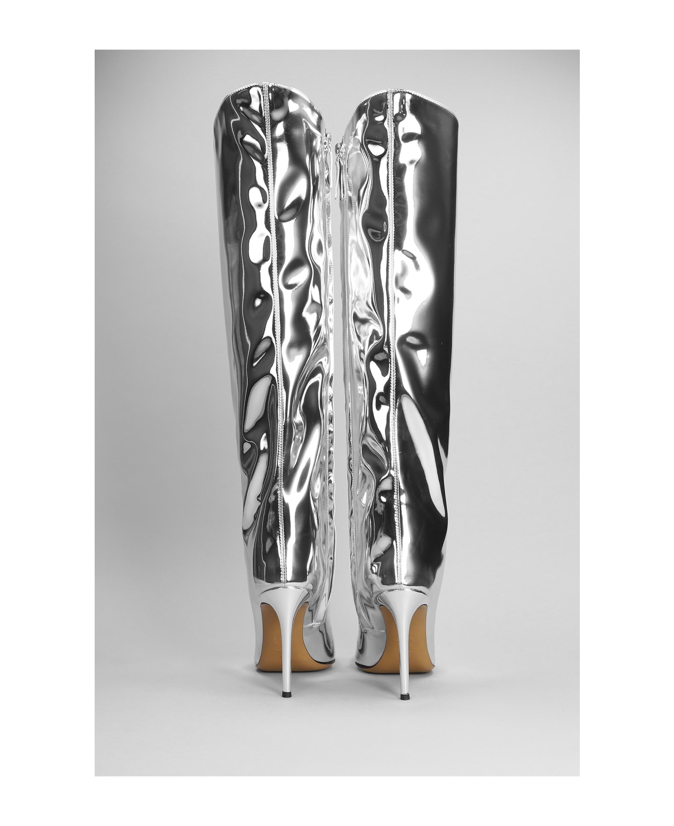 Alexandre Vauthier High Heels Boots In Silver Polyuretan | italist ...