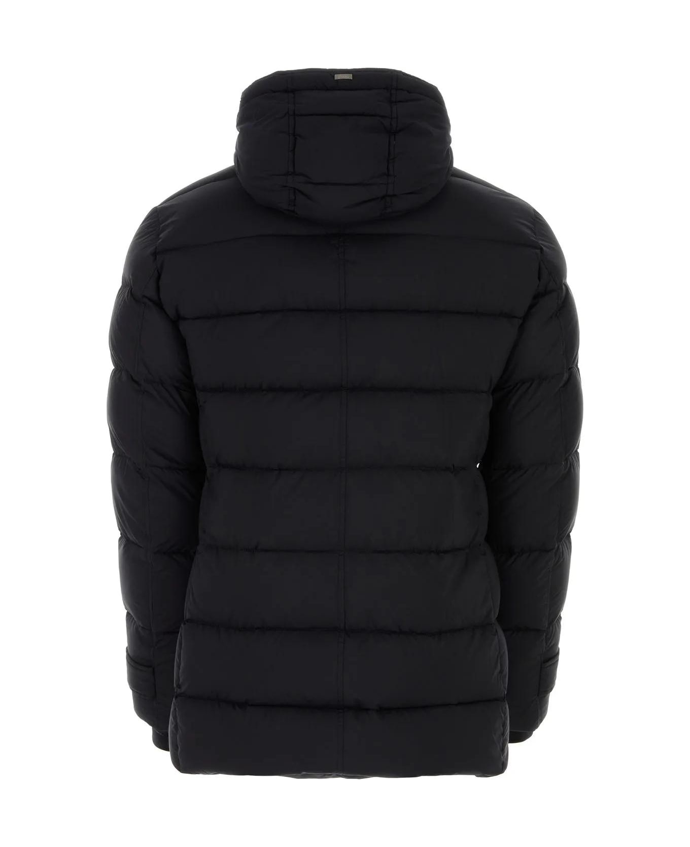Herno Black Nylon Down Jacket | italist