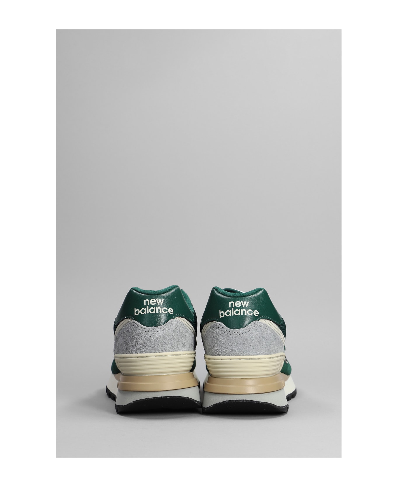 New Balance 574 Sneakers In Green Suede And Fabric | italist, ALWAYS ...