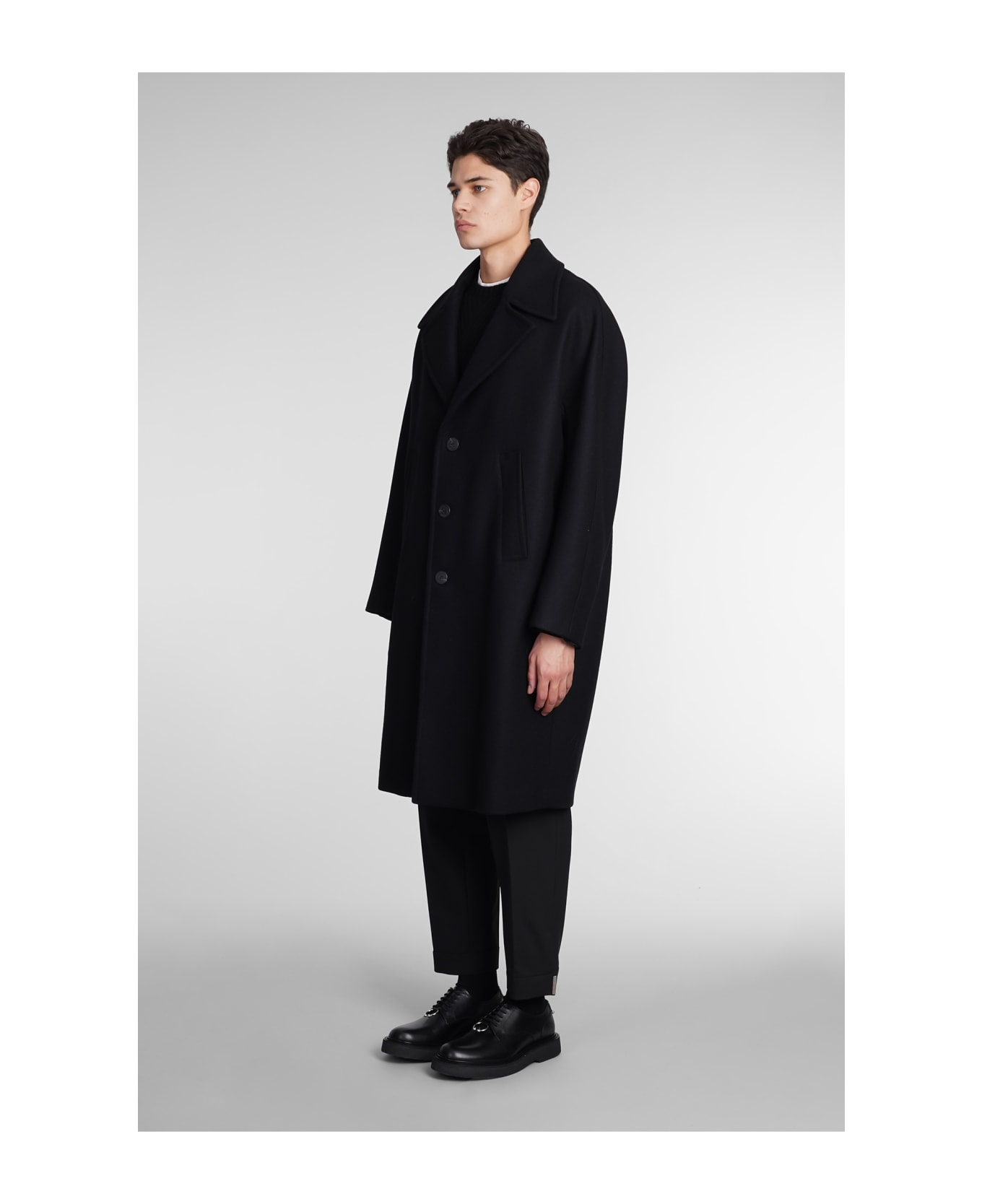 Neil Barrett Coat In Black Wool | italist