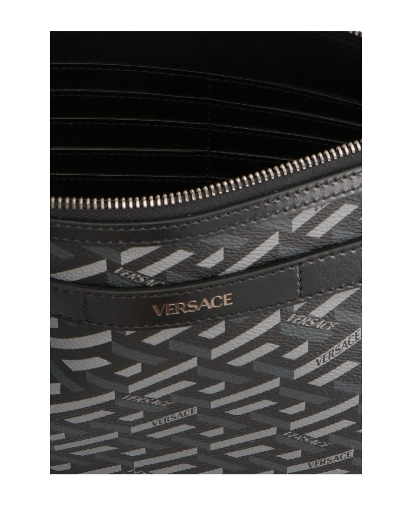 Versace La Greca Monogram Crossbody Bag | italist