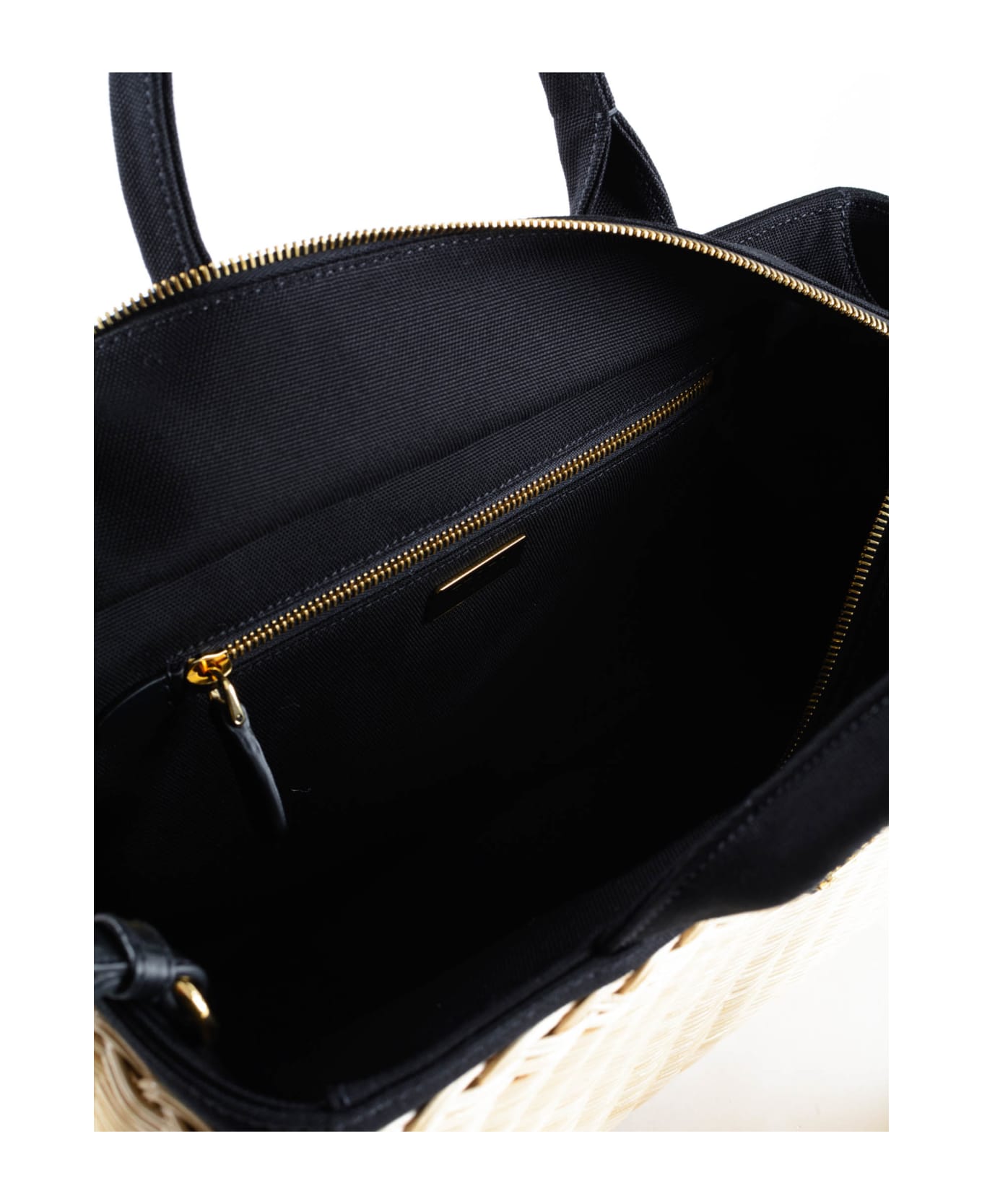 Prada Midollino+canapa Wicker Handbag | italist