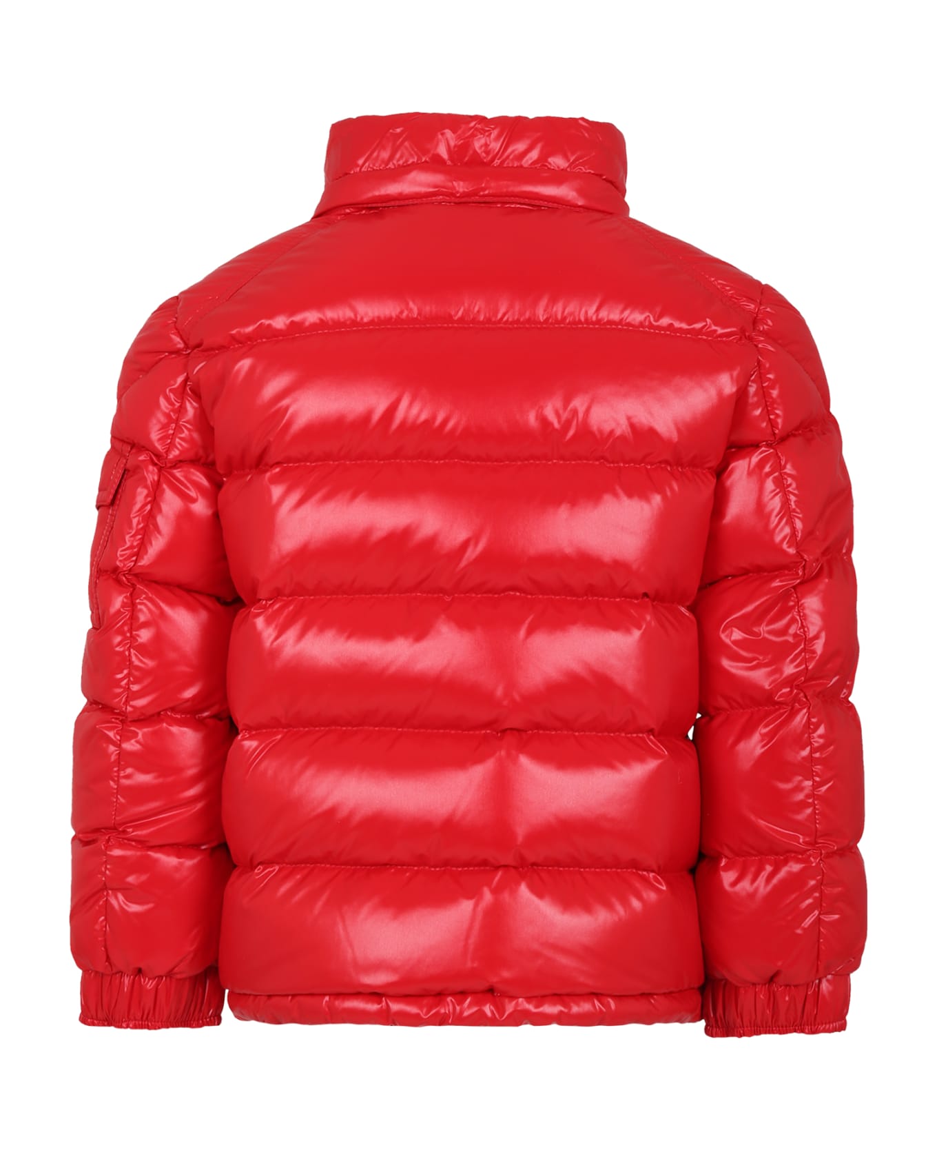 Moncler Red New Maya Down Jacket For Boy With Logo | italist, ALWAYS ...