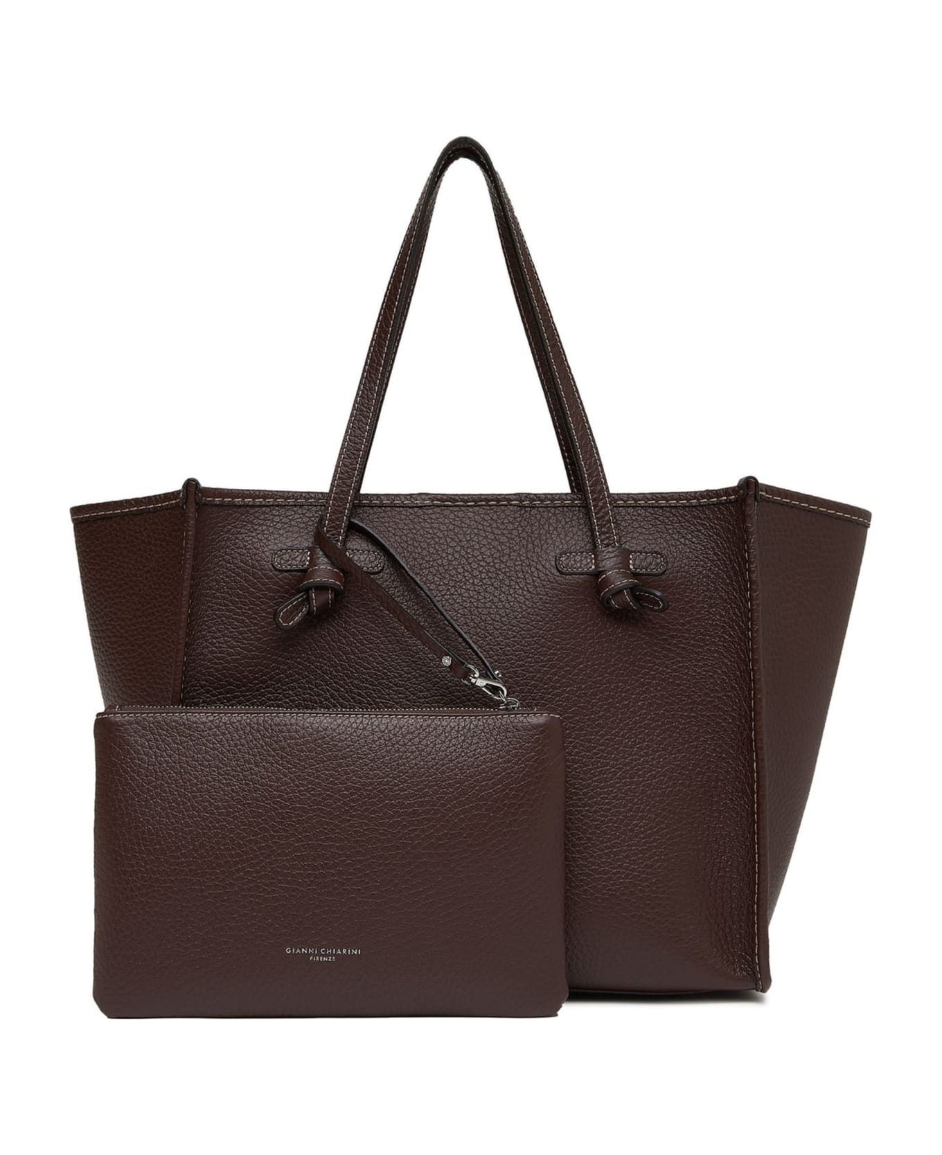 Gianni Chiarini Marcella Tote Bag Brown Leather | italist, ALWAYS LIKE ...