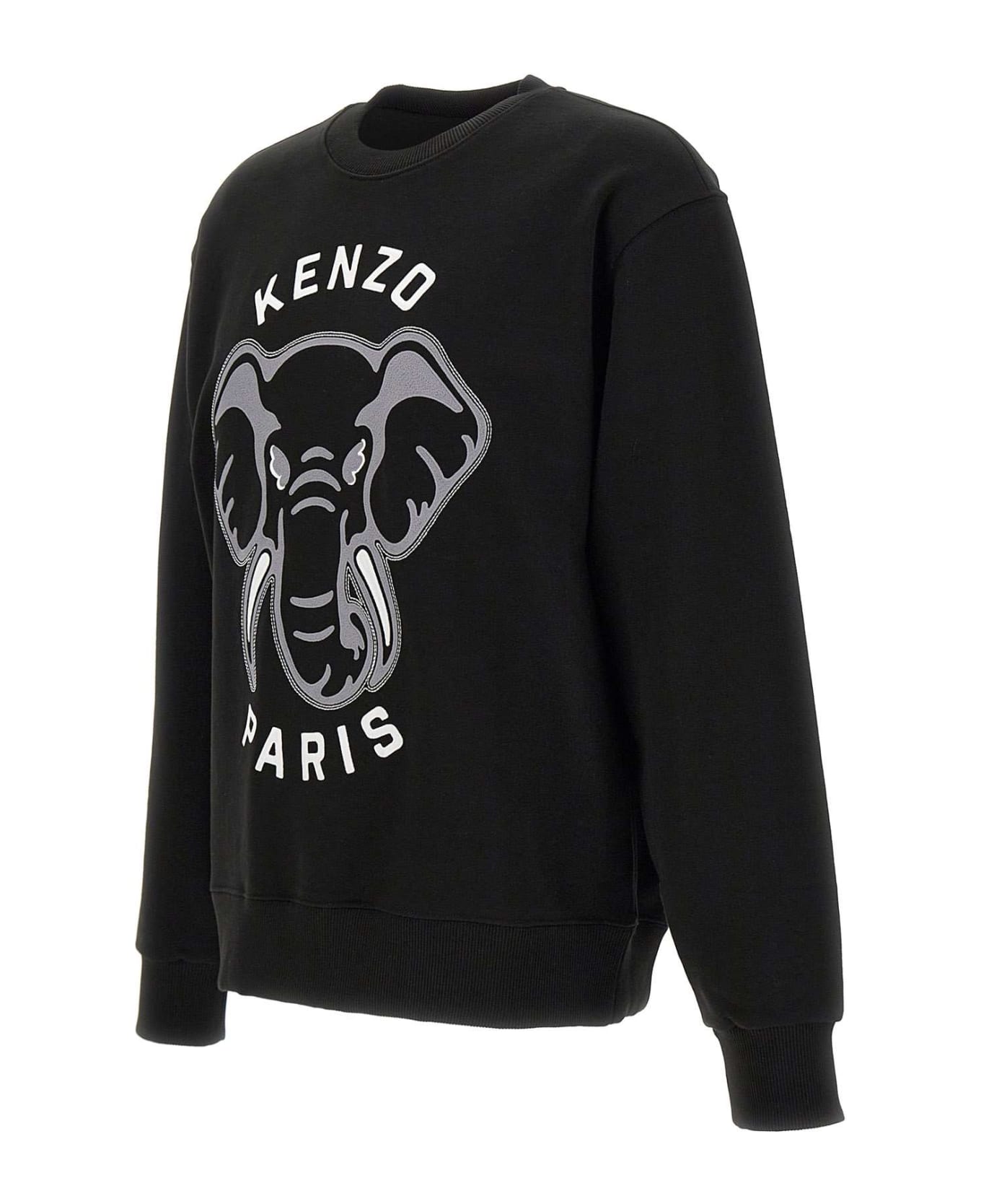 Kenzo "graphic Elephant" Cotton Sweatshirt | italist, ALWAYS LIKE A SALE