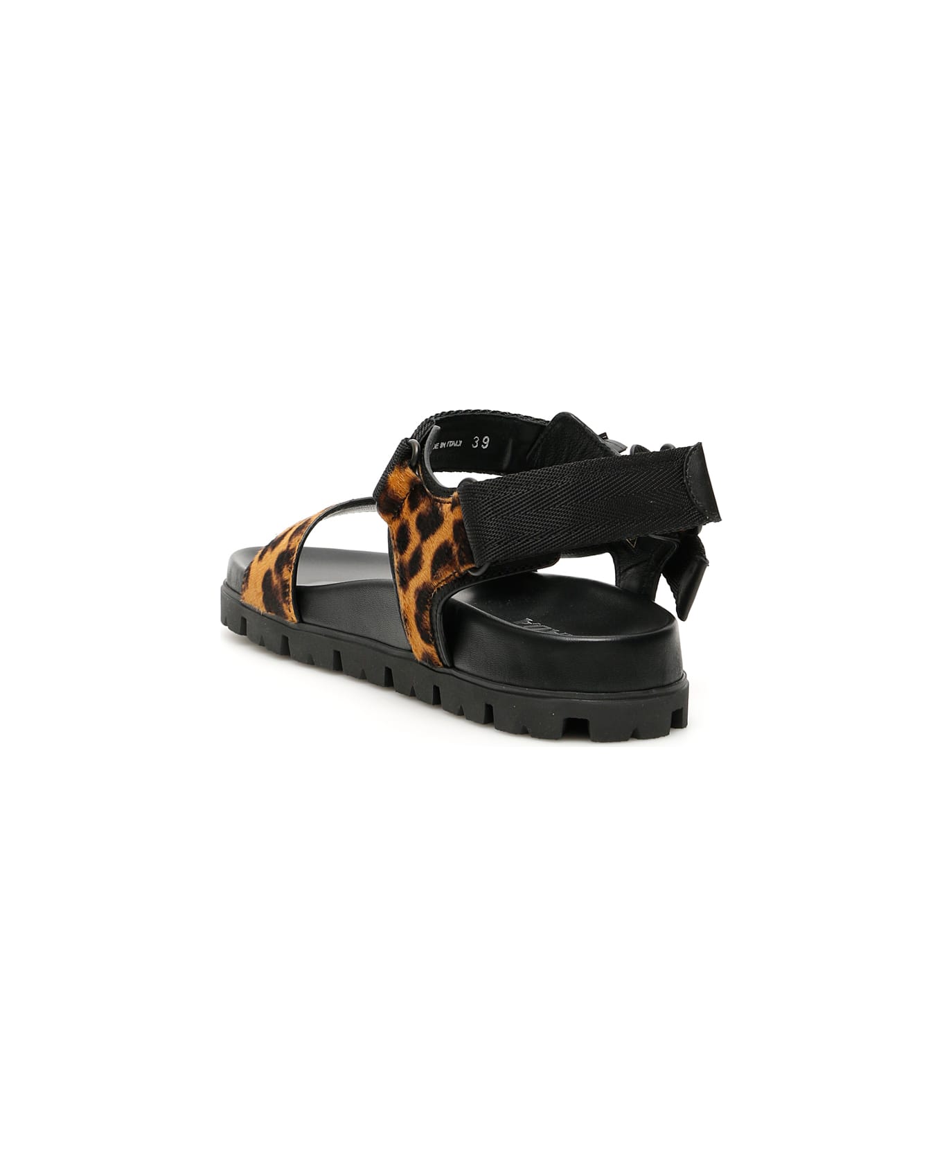 Prada Leopard Print Pony And Nylon Sandals | italist, ALWAYS LIKE A SALE
