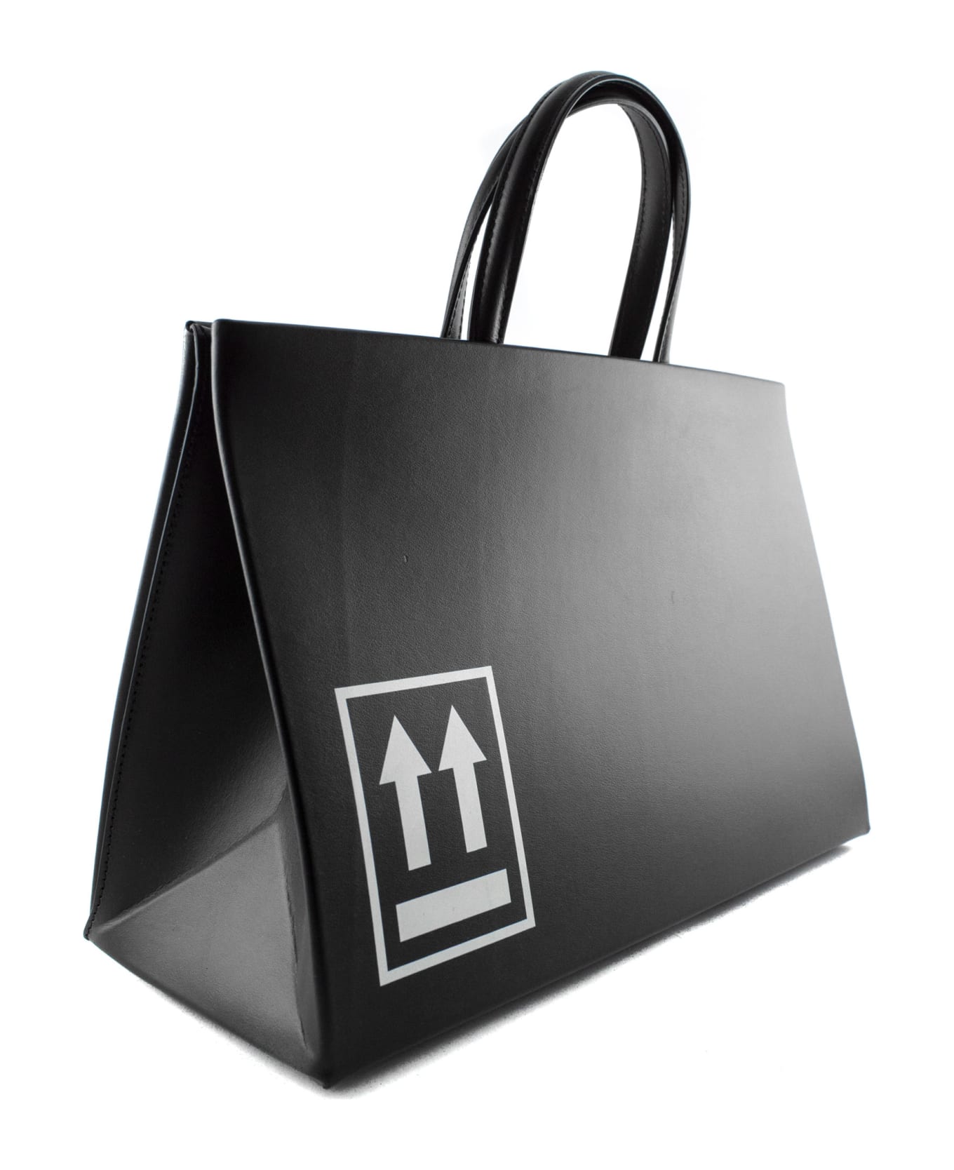 Off-White Box Bag In Black Leather. | italist