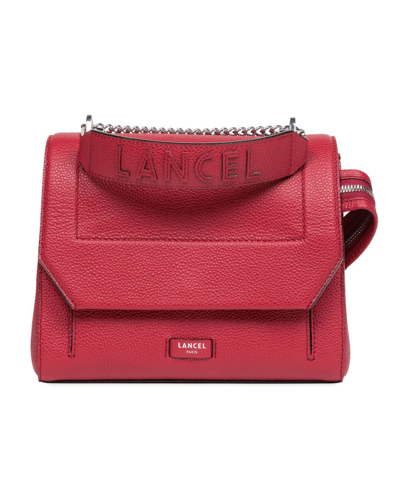 Lancel Bordeaux Grained Leather Shoulder Bag | italist, ALWAYS LIKE A SALE