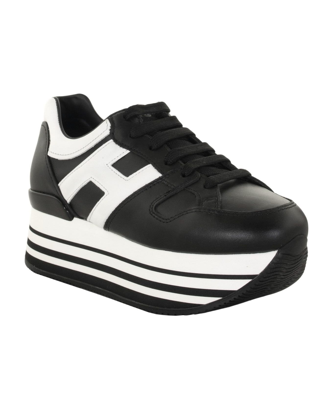 Hogan Maxi H222 Leather Sneakers | italist