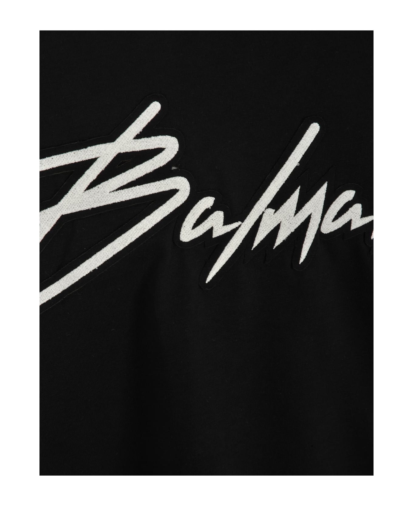 Balmain Embroidered Signature Logo Patch T-shirt | italist, ALWAYS LIKE ...