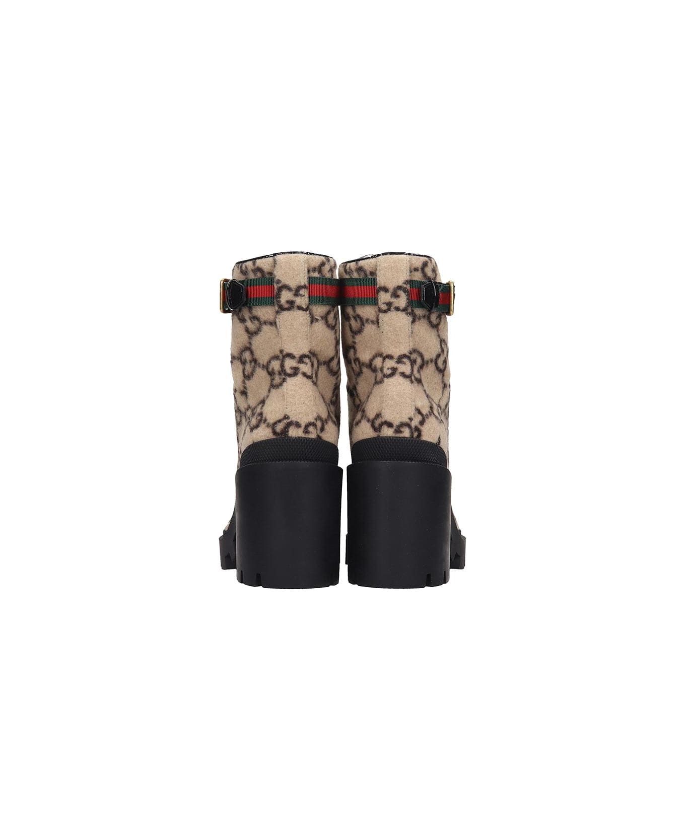 Gucci High Heels Ankle Boots In Beige Wool | italist, ALWAYS LIKE A SALE