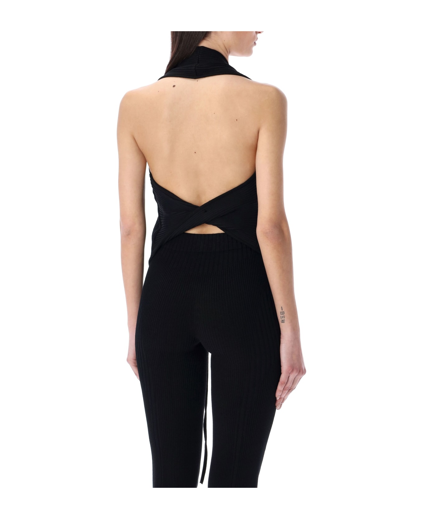 ANDREĀDAMO Twisted Back Top | italist