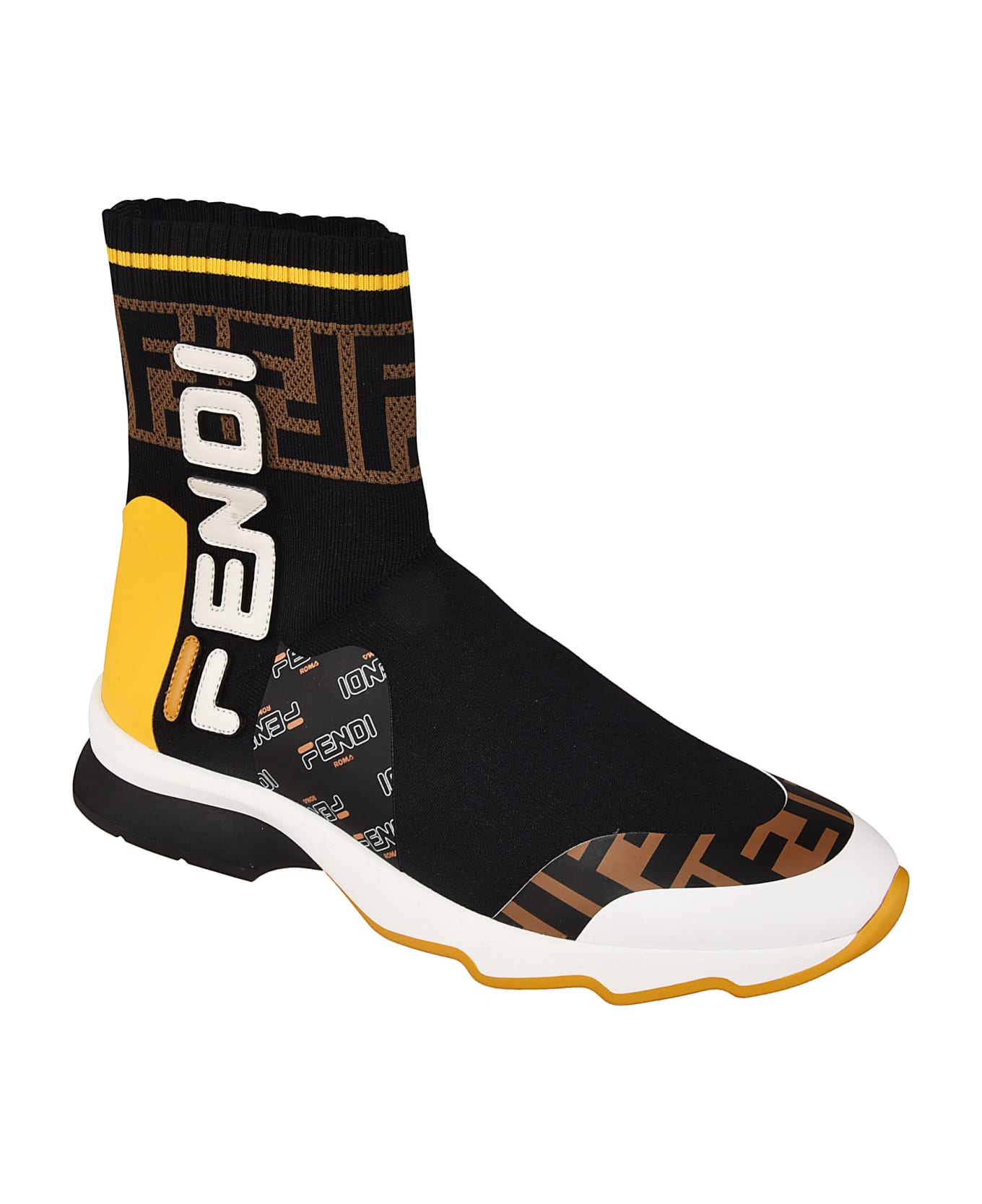 Fendi Fila X Logo Sock Sneakers | italist