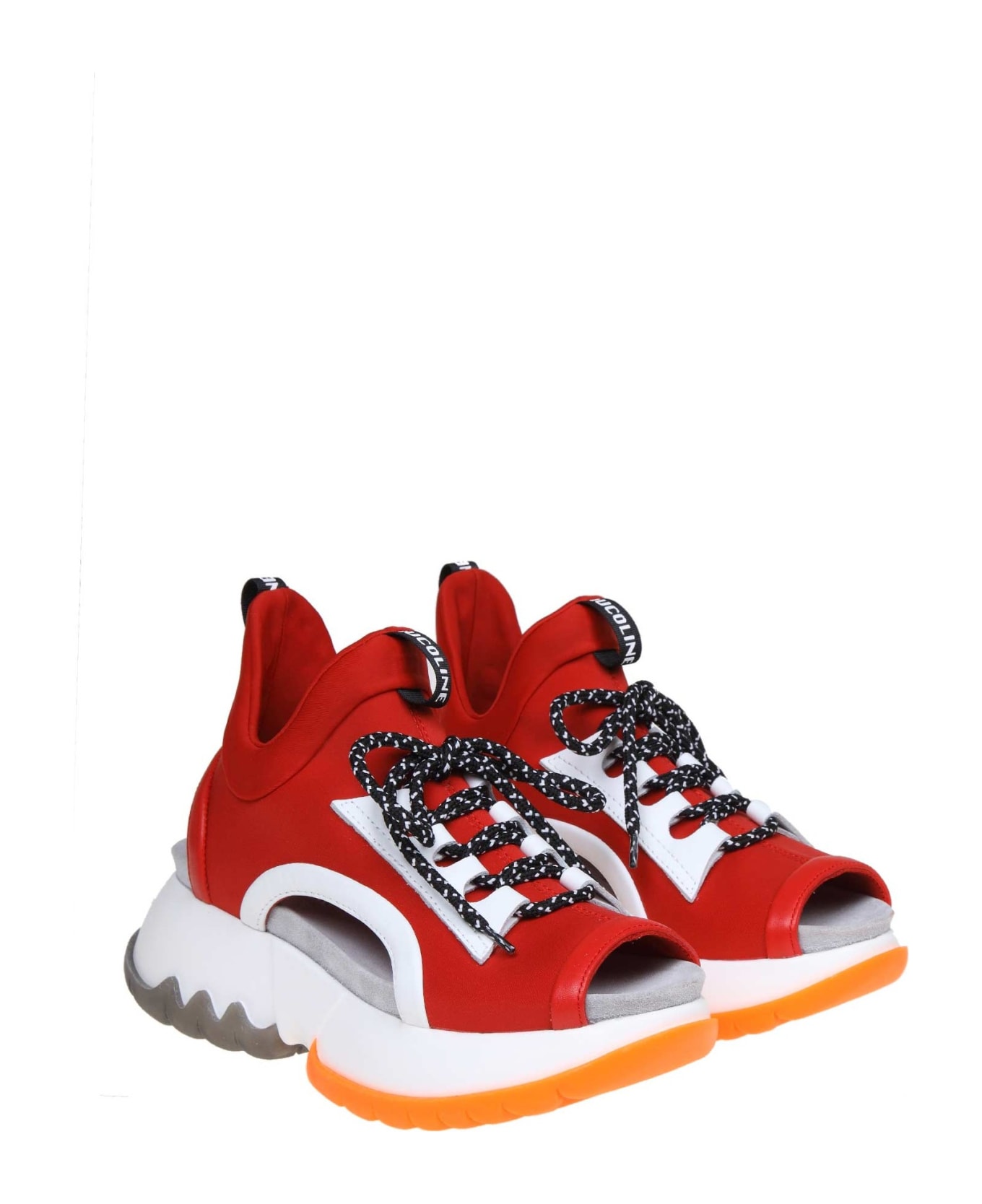 Ruco Line Rucoline Sneakers R-bubble 1475 In Stretch Fabric Color Red ...