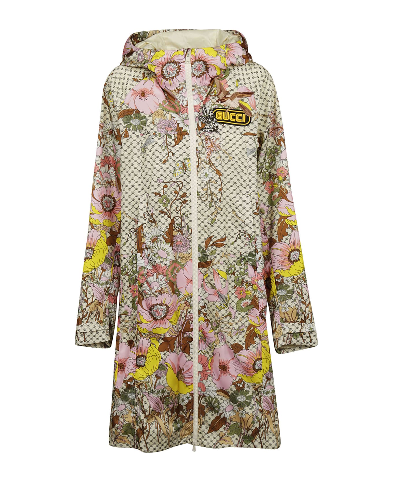 Gucci Floral Print Raincoat | italist