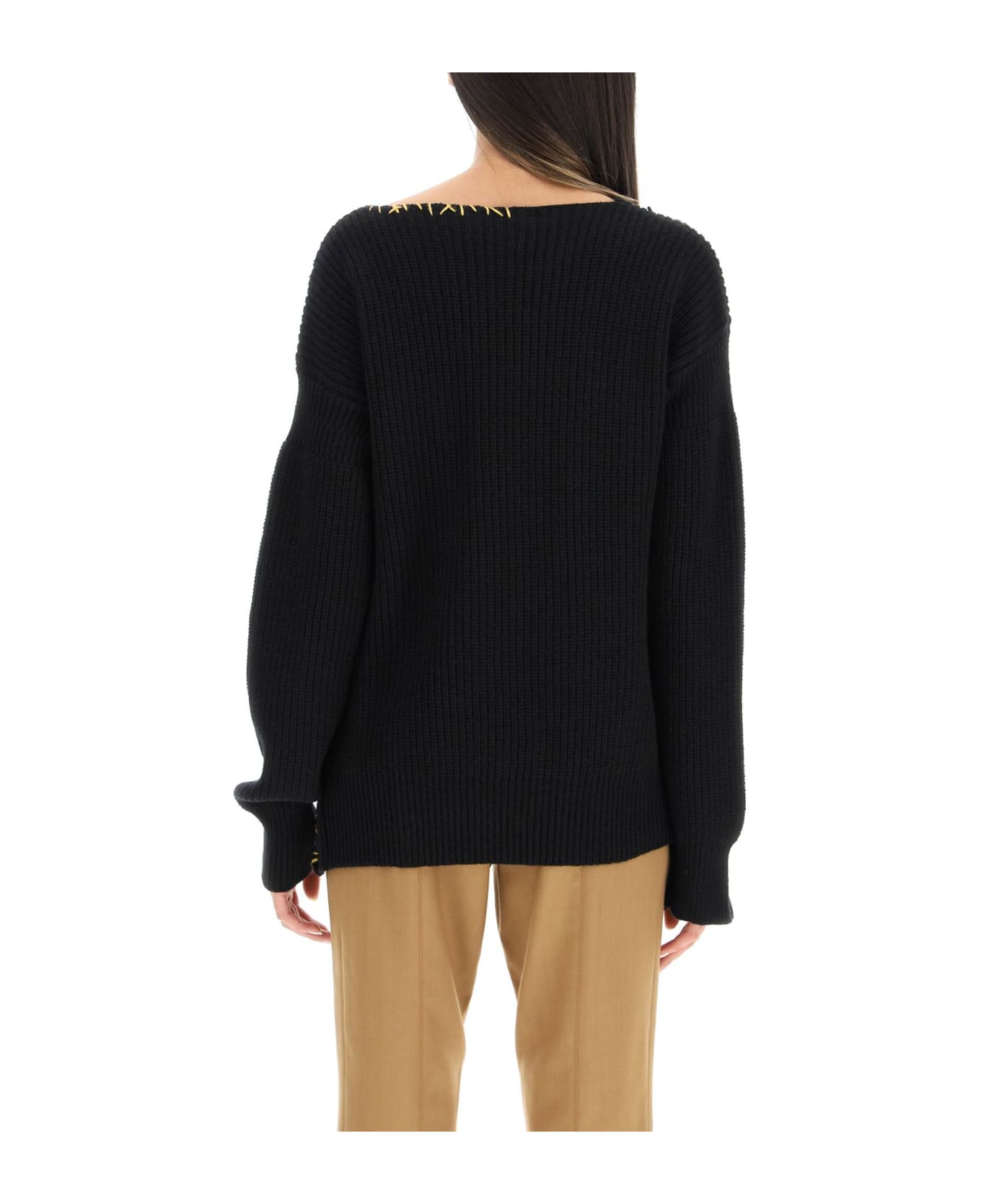 Marni Distressed Wool Sweater | italist