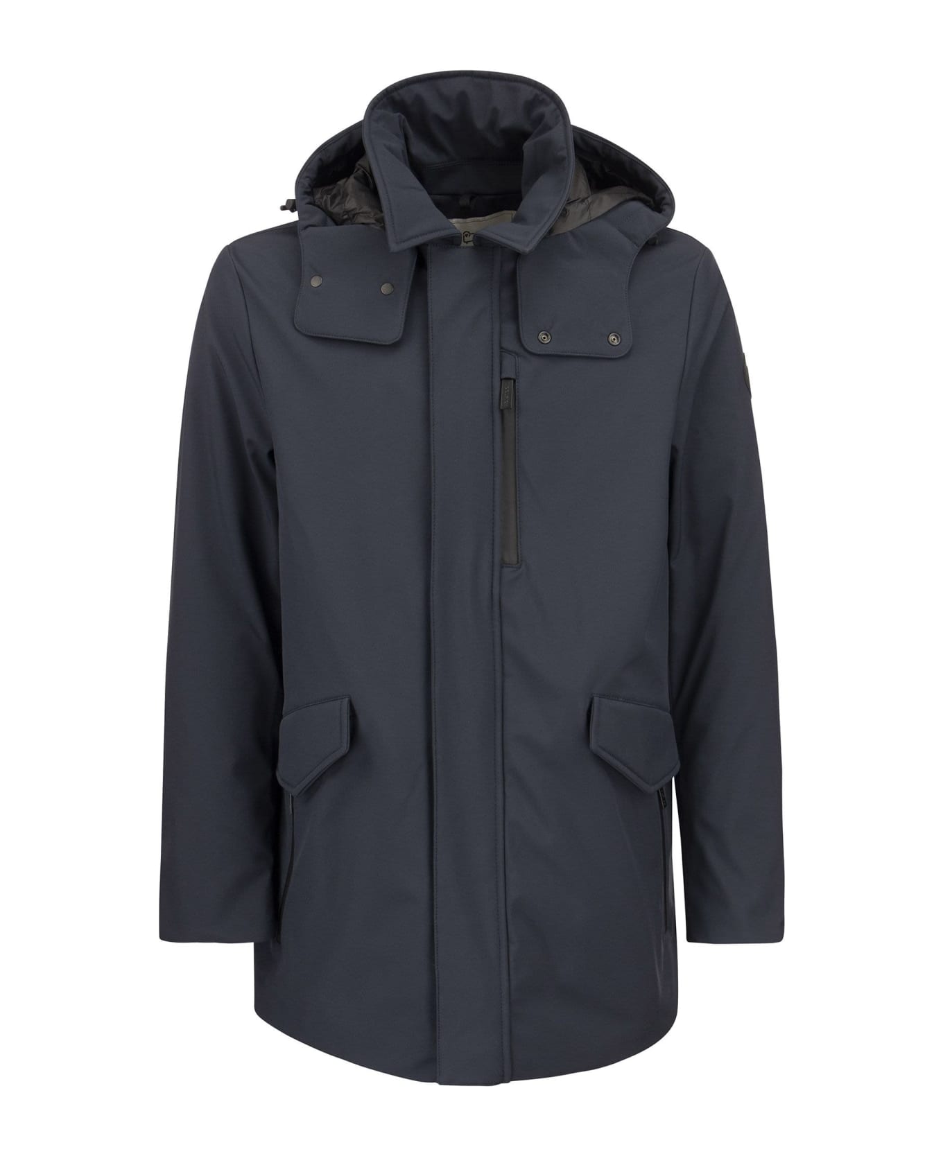 Woolrich Barrow Mac Soft Shell Jacket With Removable Hood | italist ...