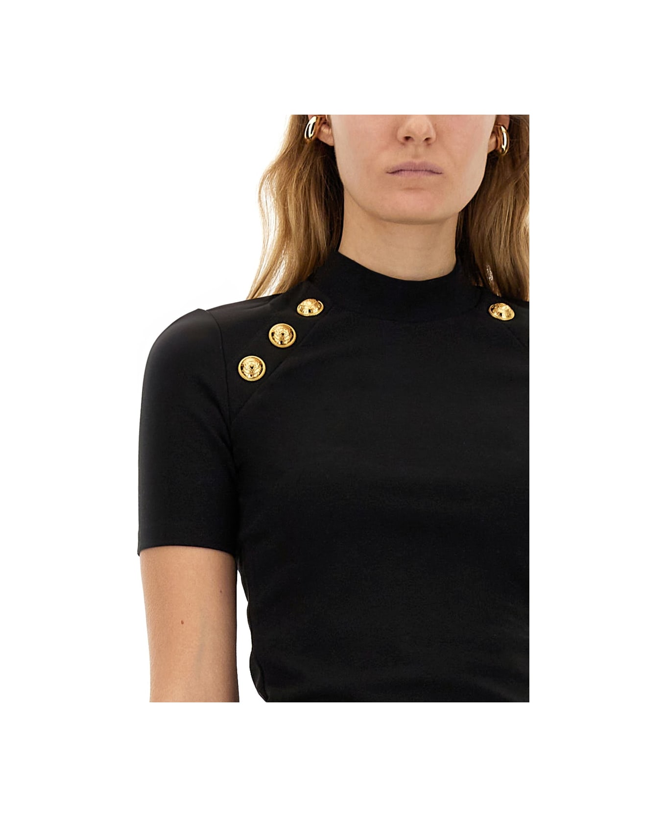 Balmain T-shirt With Buttons | italist