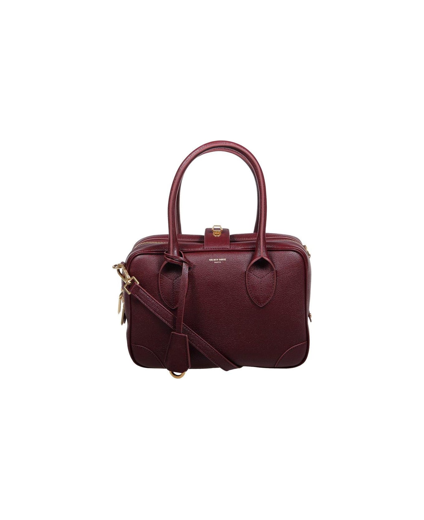 Golden Goose 'vita' Burgundy Leather Top Box | italist, ALWAYS LIKE A SALE