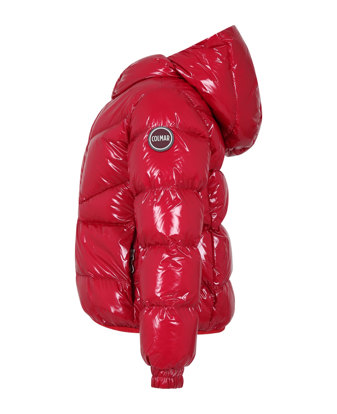 Colmar Red Down Jacket For Girl With Logo | italist, ALWAYS LIKE A SALE
