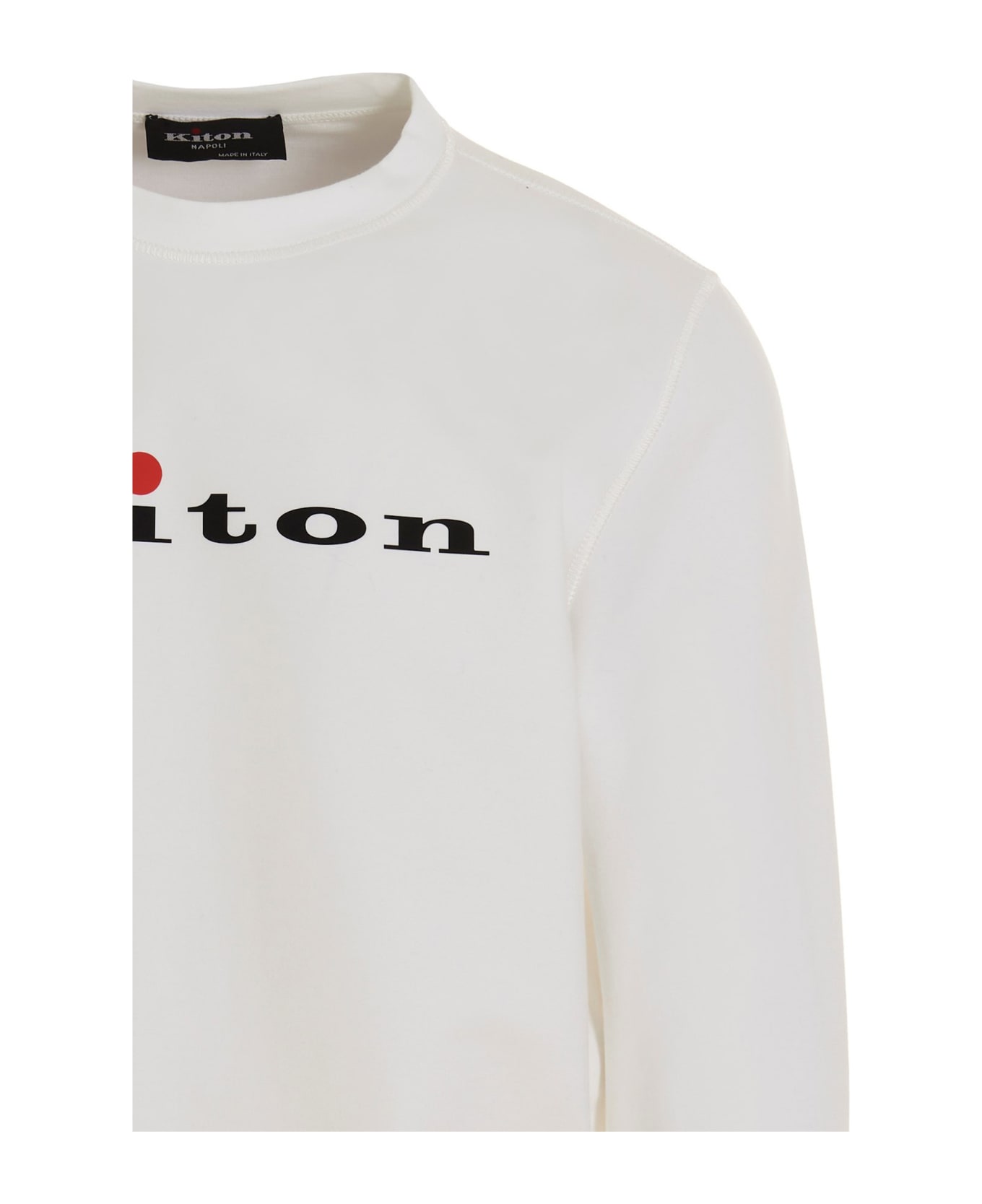 Kiton Logo Print Sweatshirt | italist