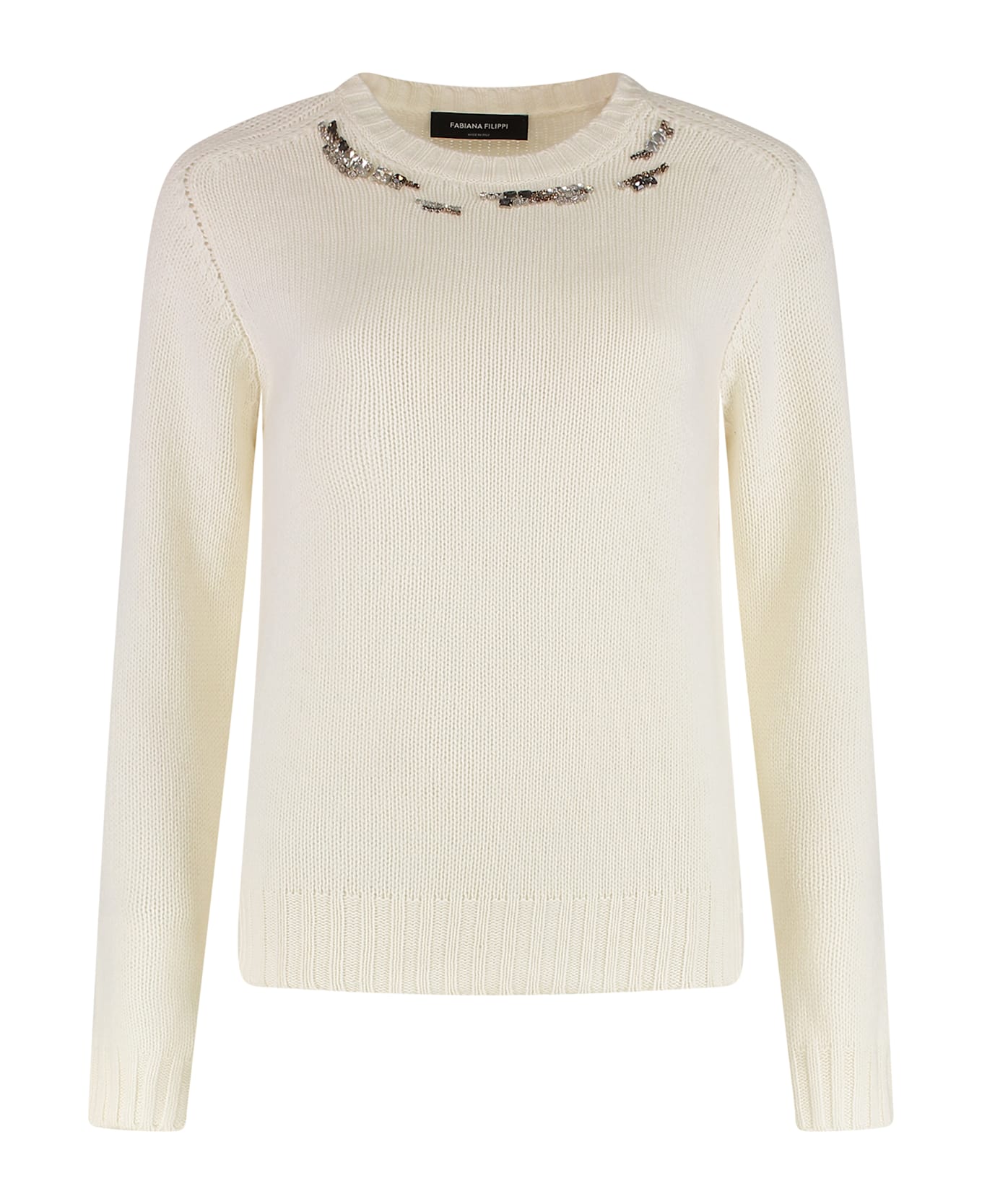 Fabiana Filippi Wool-blend Crew-neck Sweater | italist, ALWAYS LIKE A SALE