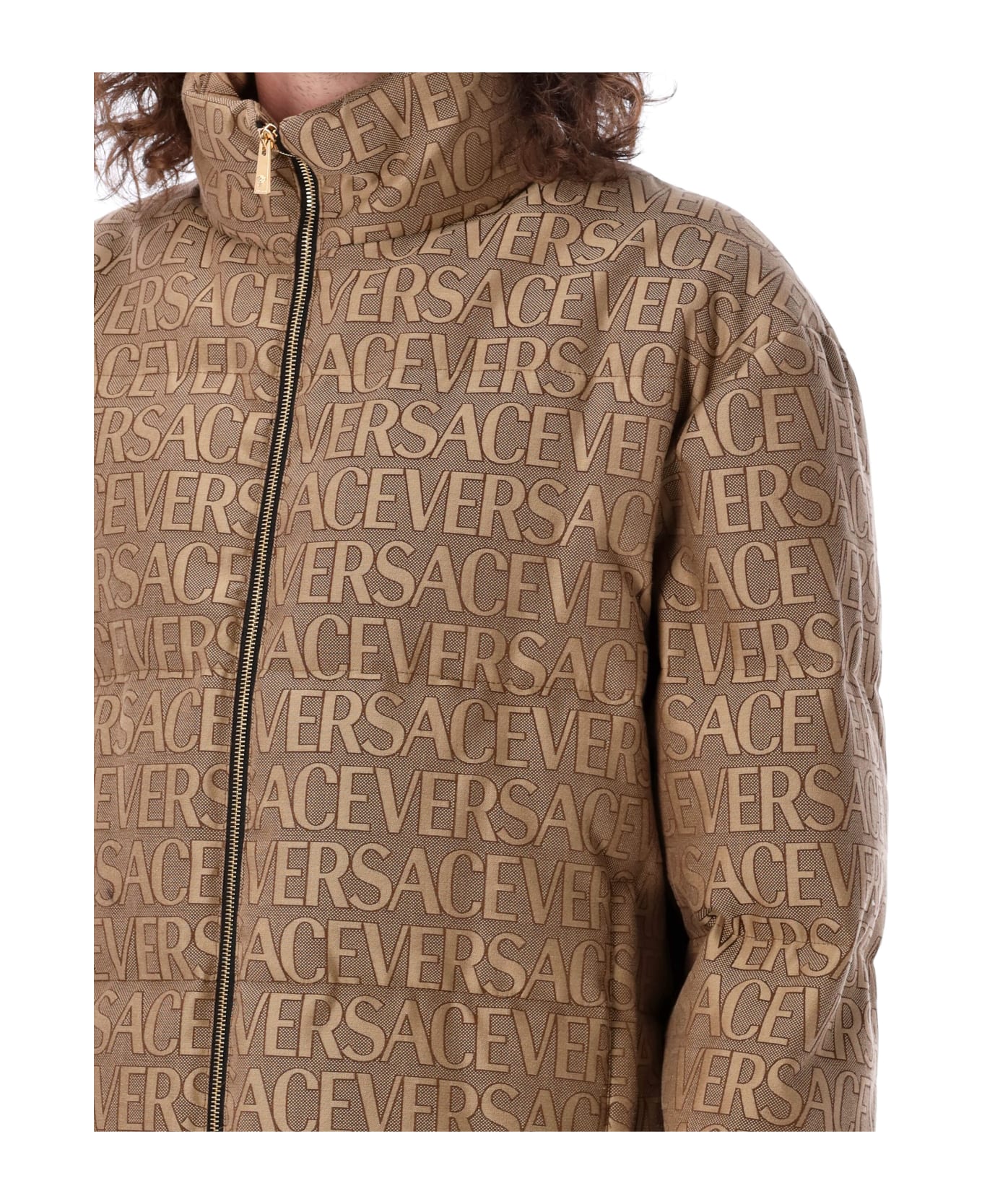 Versace Canvas Puffer Jacket | italist