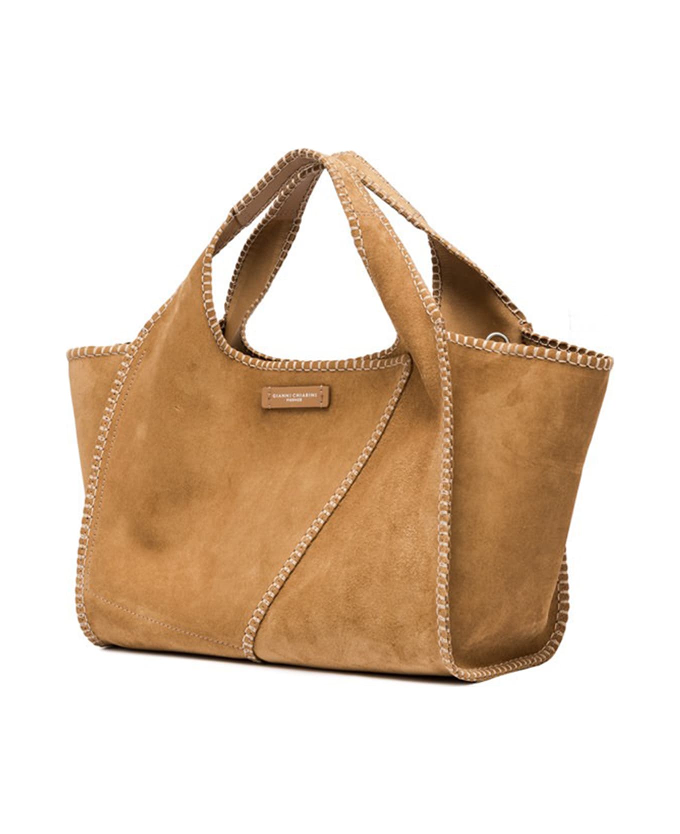 Gianni Chiarini Euforia Shopping Bag In Suede | italist, ALWAYS LIKE A SALE