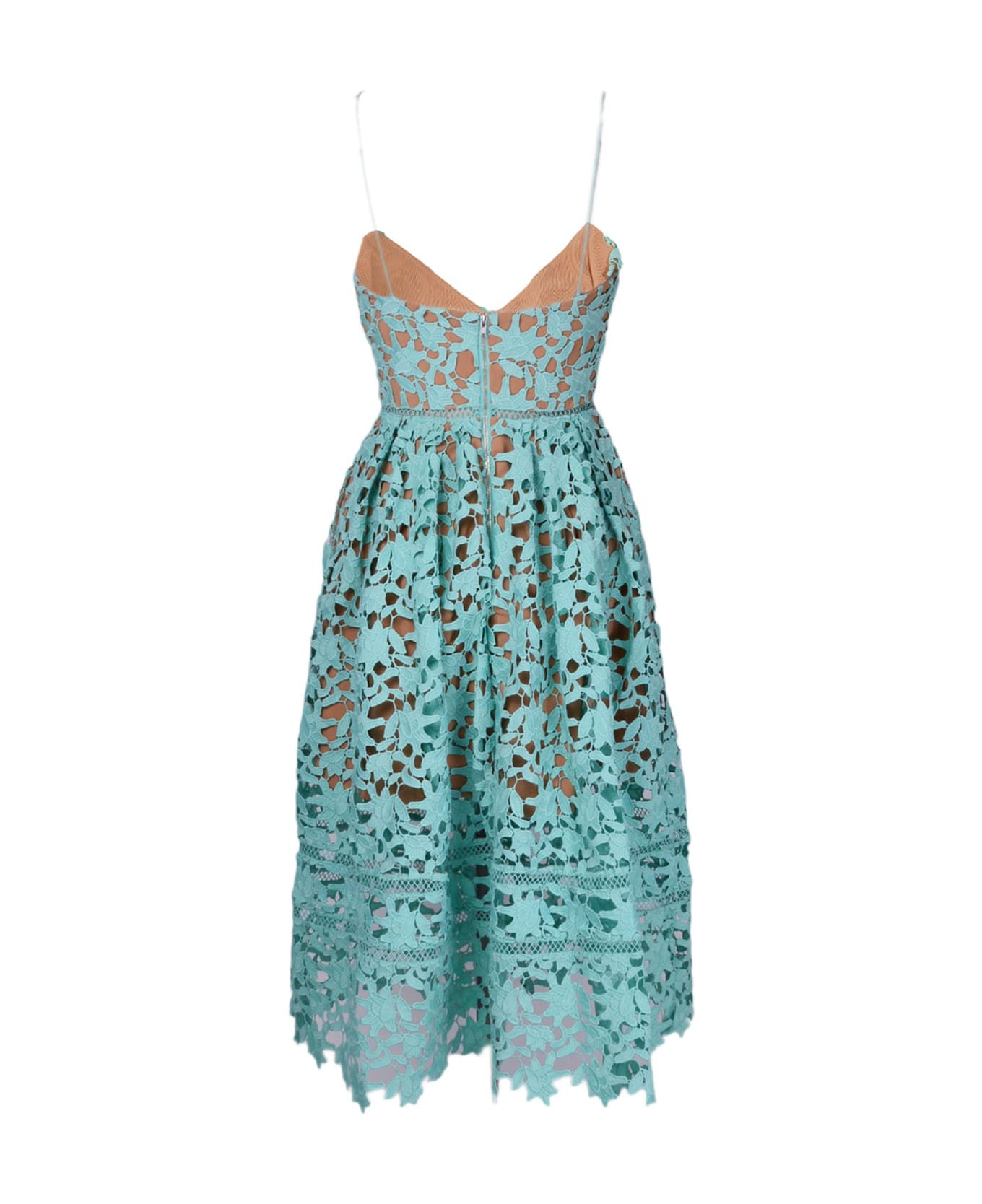 self-portrait Perforated Lace Dress | italist