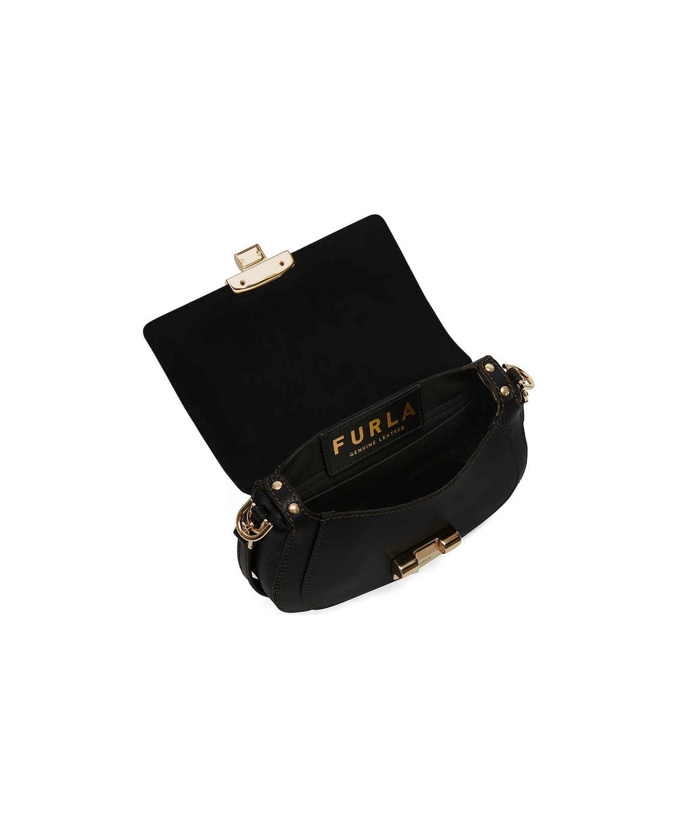 Furla Club 2 S Black Crossbody Bag | italist