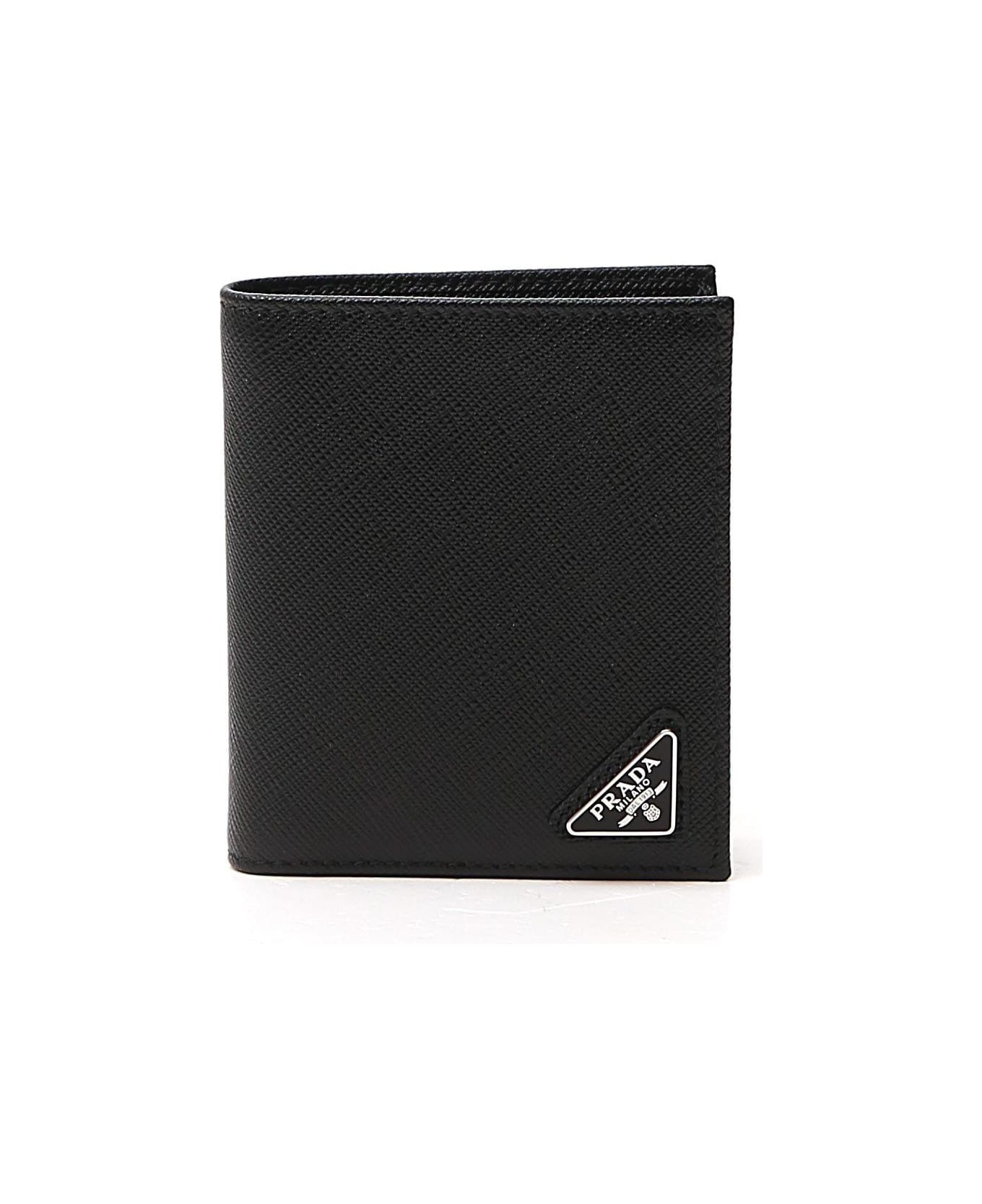 Prada Triangle Logo Bifold Wallet | italist