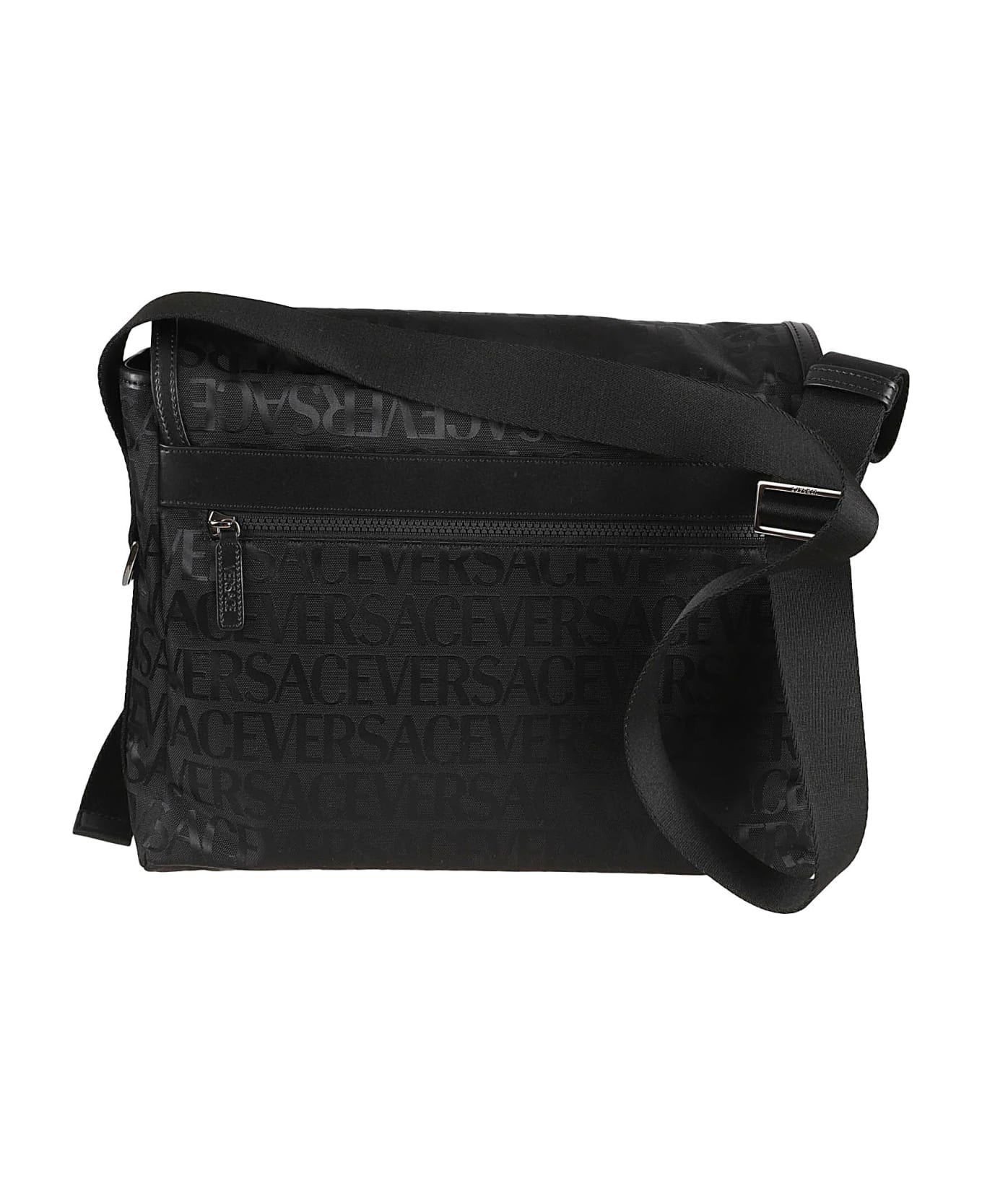 Versace Logo Monogram Shoulder Bag | italist