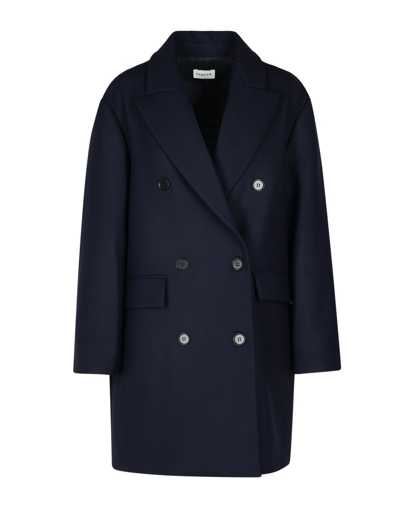 Parosh 'paffuto' Blue Wool Blend Dress | italist