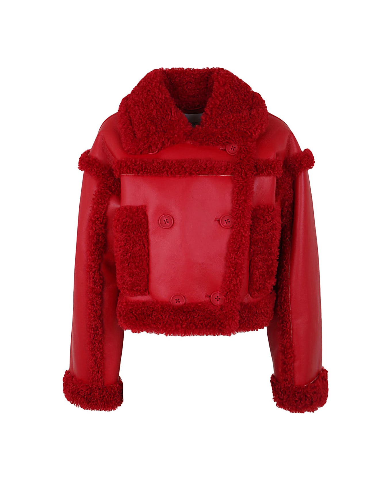 STAND STUDIO Kristy Jacket Faux Shearling Faux Fur 52cm | italist ...