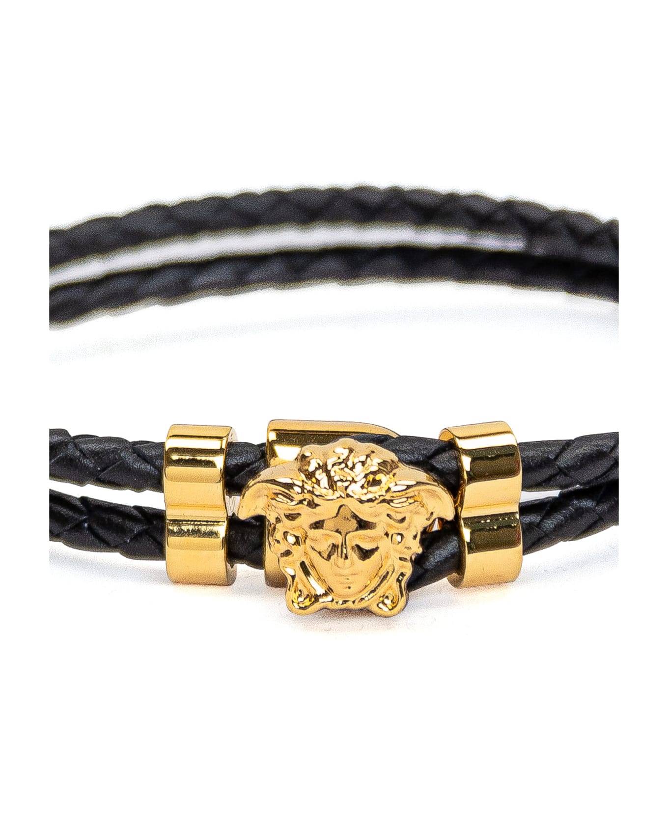 Versace Leather Bracelet With Medusa | italist